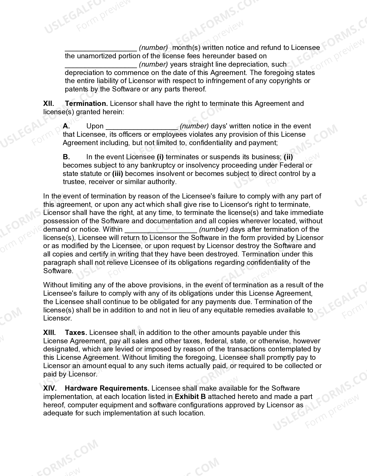 Mississippi Vendor Oriented Software License Agreement | US Legal Forms