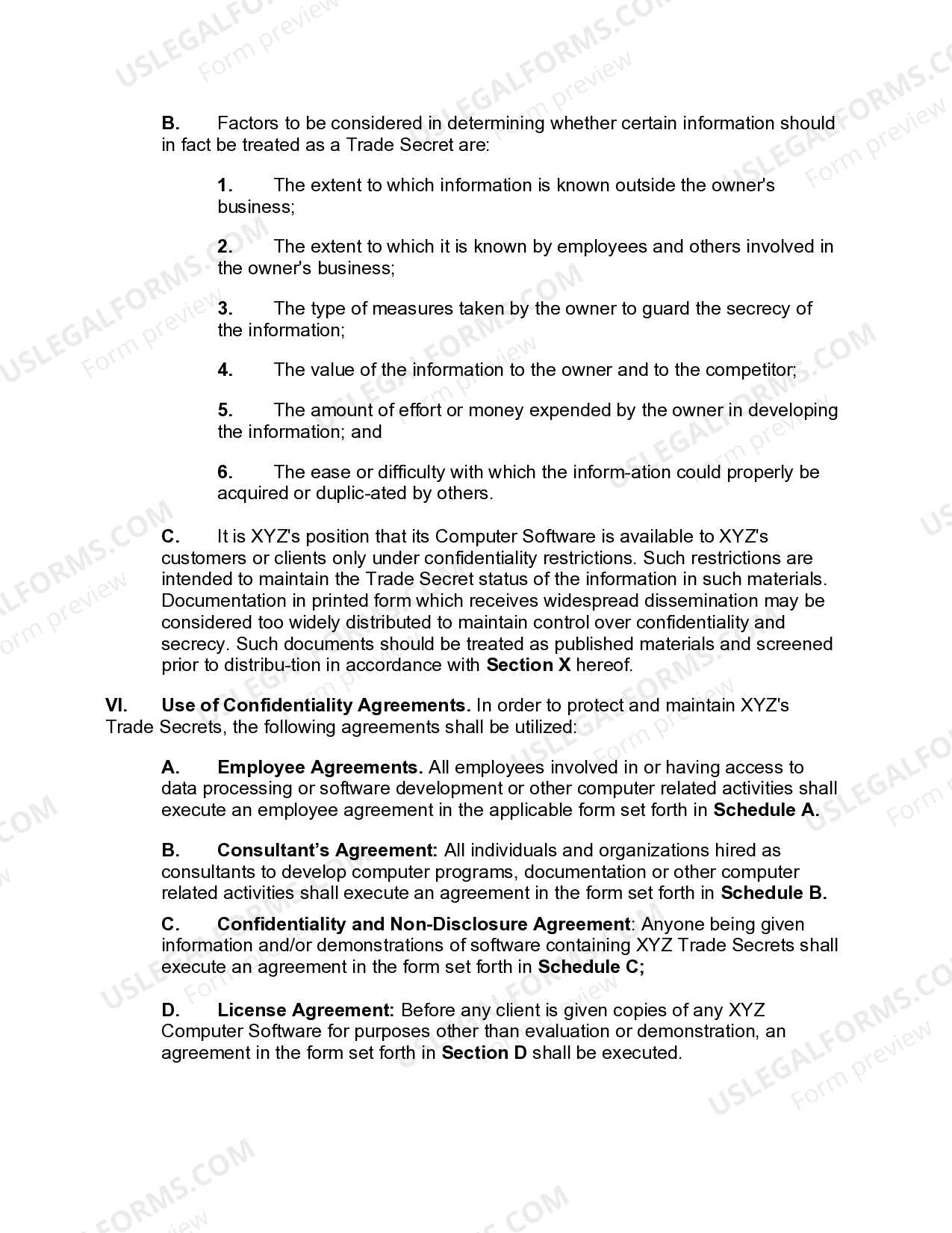 Mississippi Trade Secret Policy Manual with Employees, Consultants ...