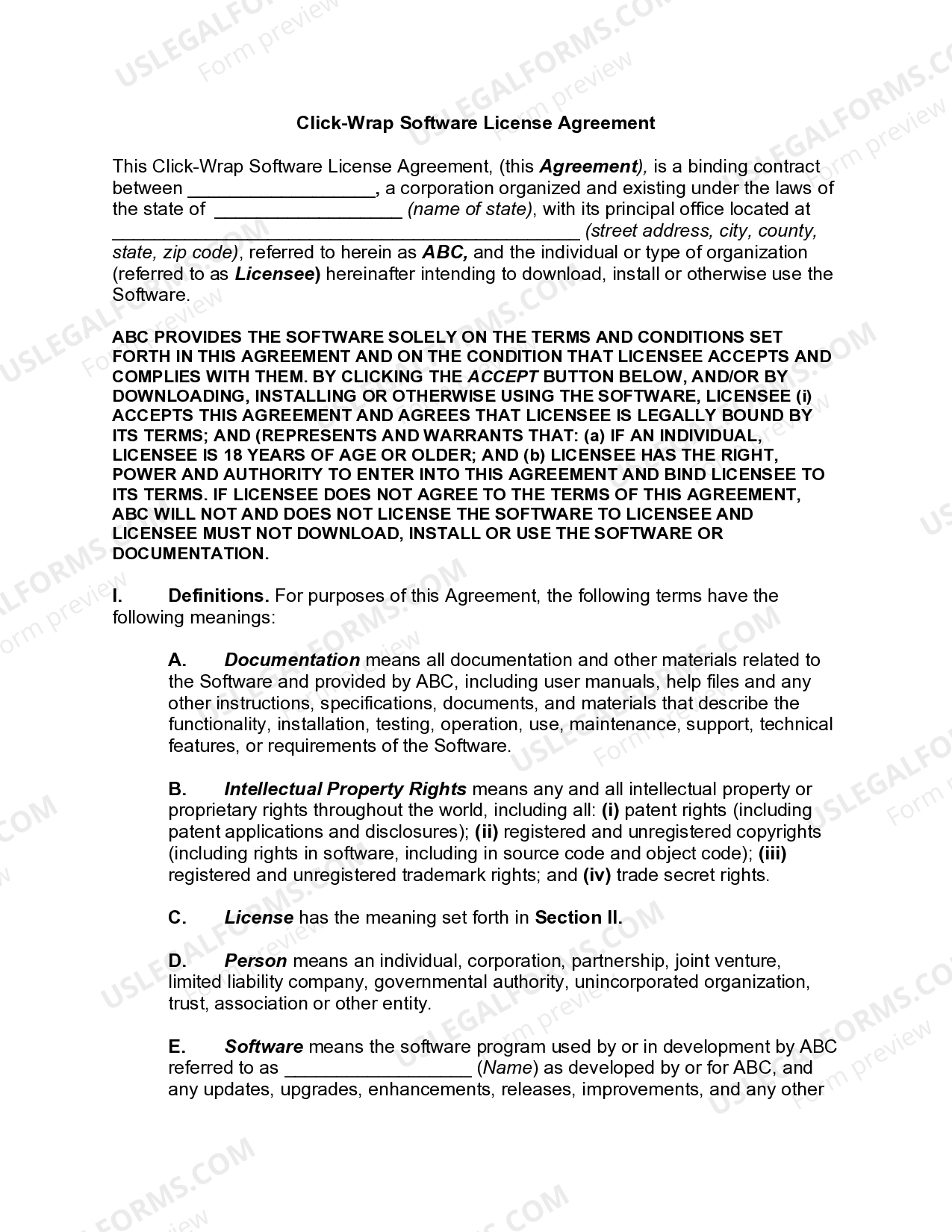 Software Lease Agreement Template