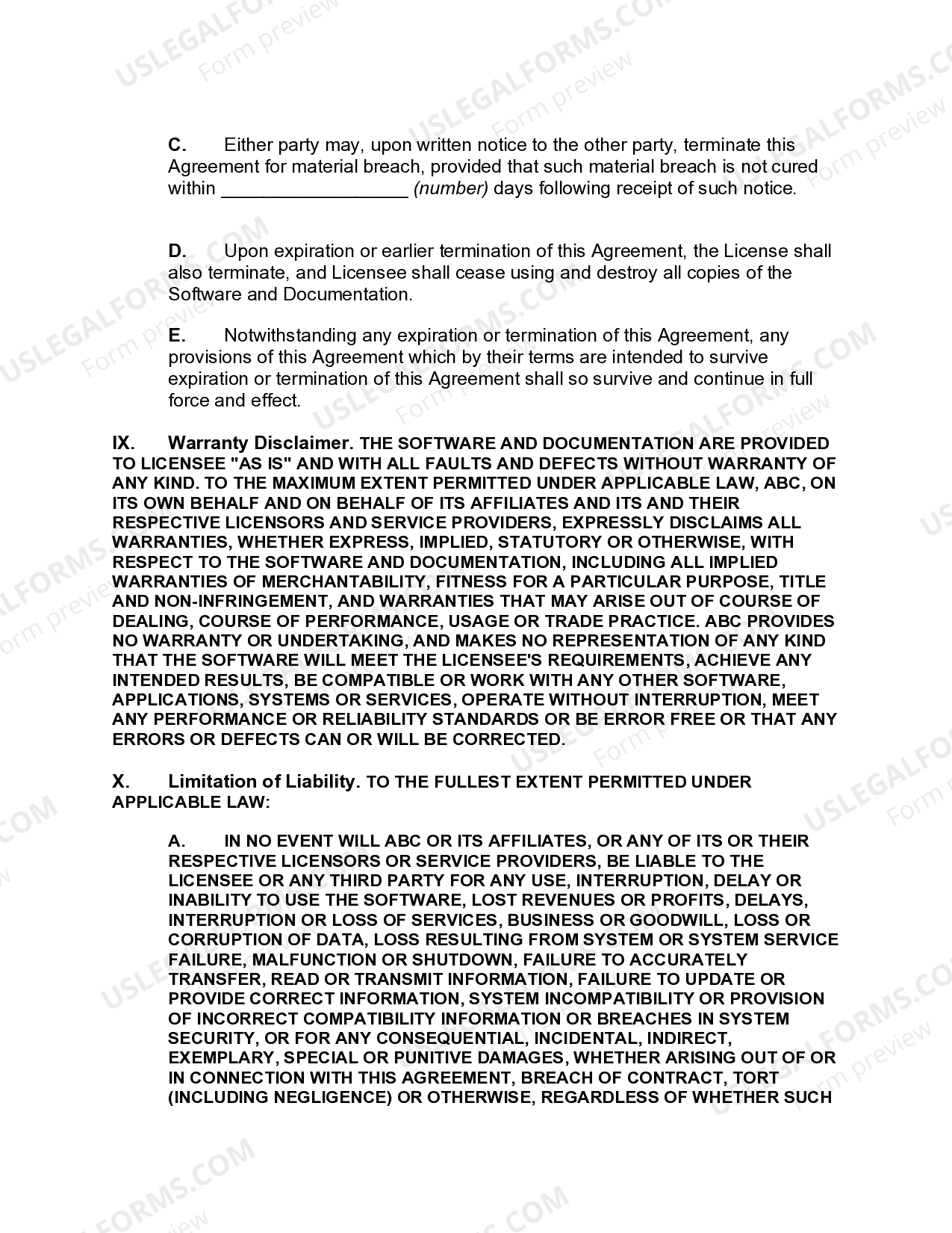 Nevada Click-Wrap Software License Agreement | US Legal Forms