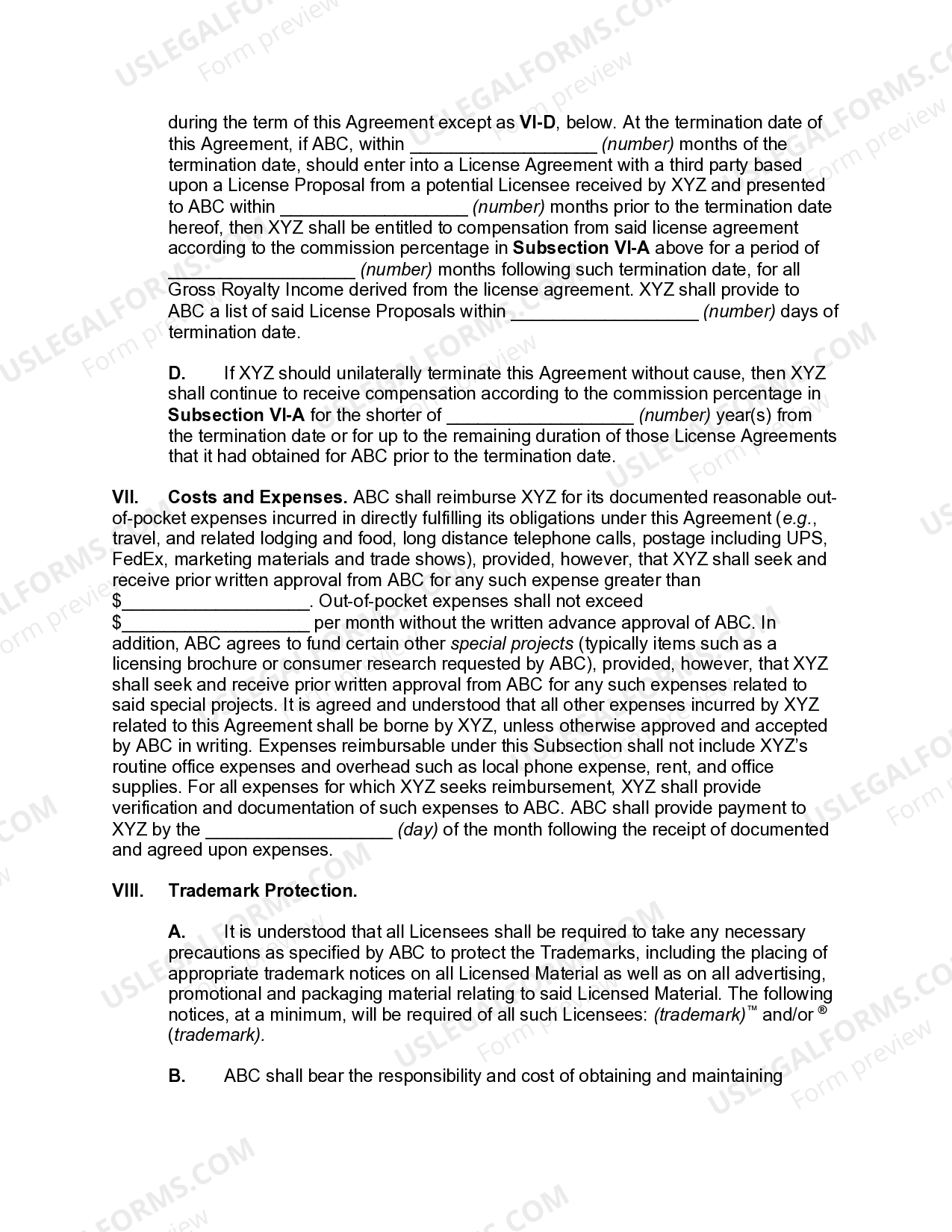 Louisiana Licensing Representation Agreement | US Legal Forms