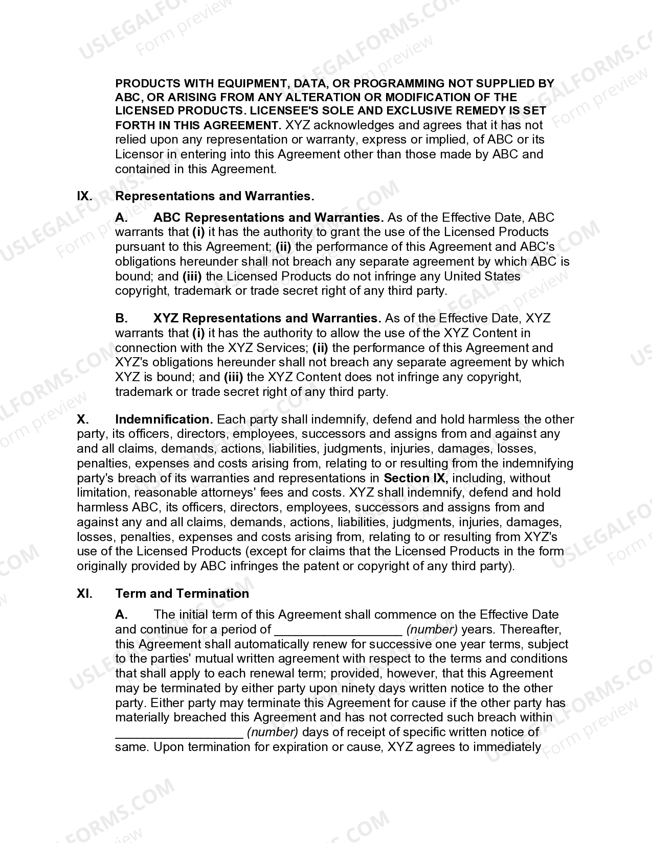 Mississippi Software License Agreement Involving Third-Party - Agreement Third Party Form | US ...