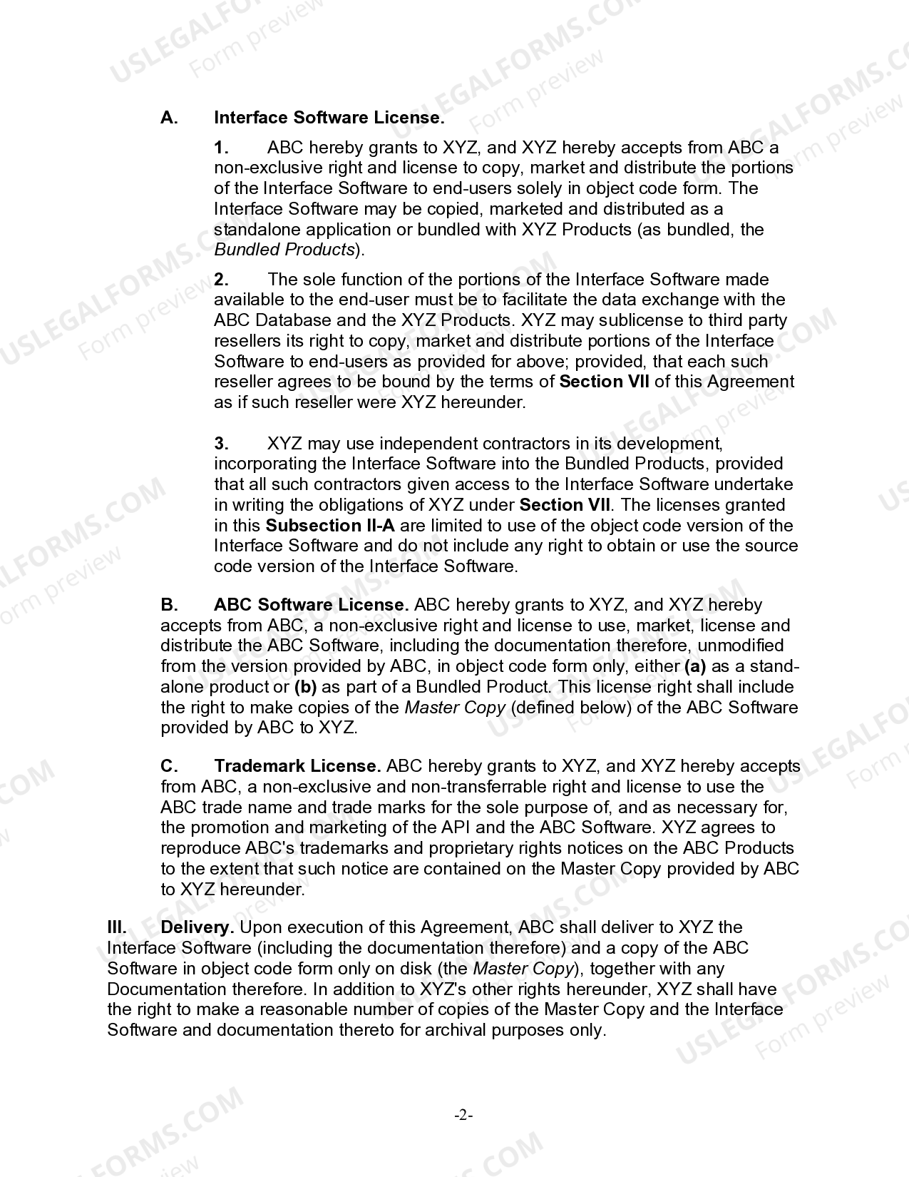 Michigan Software License and Distribution Agreement | US Legal Forms