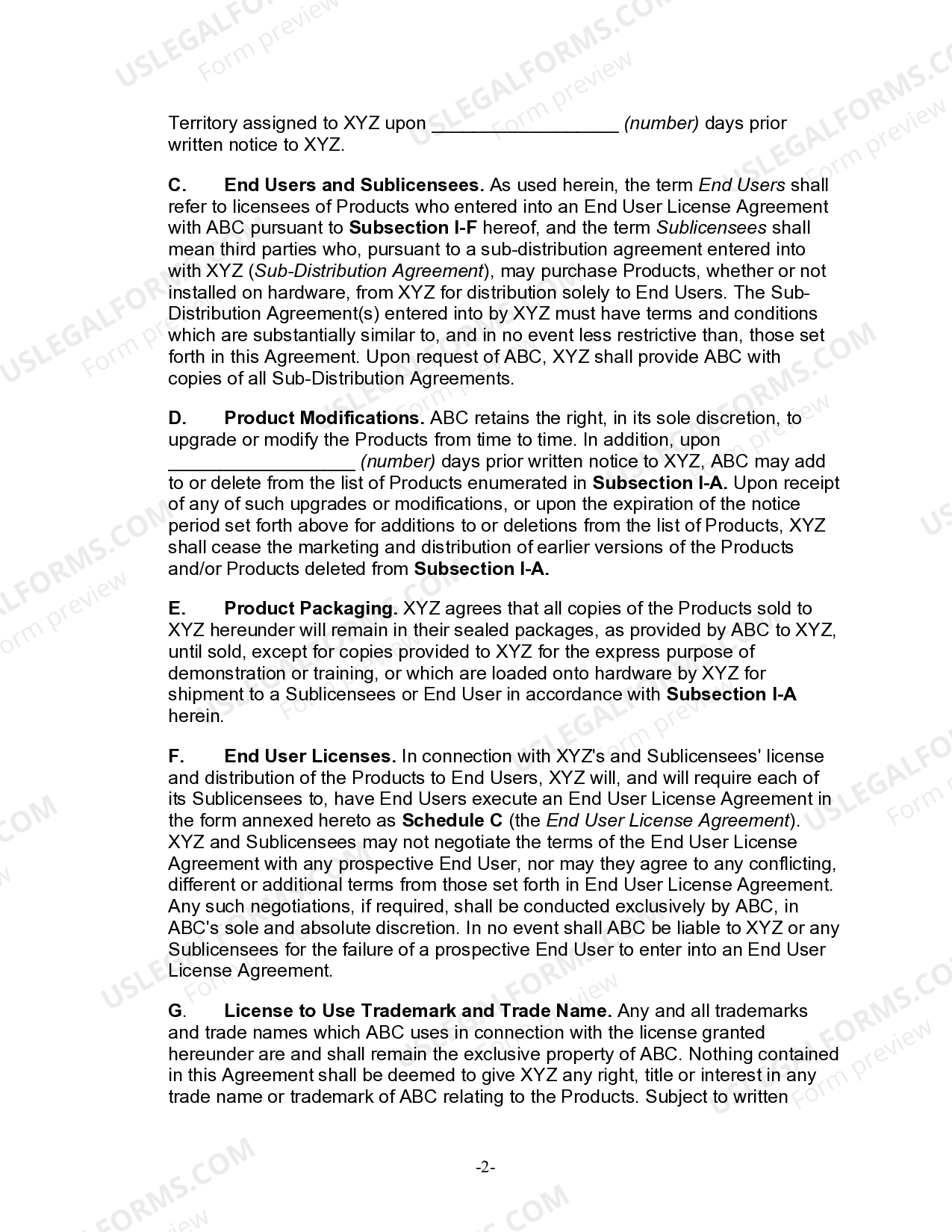 South Dakota Software Distribution and Maintenance Agreement | US Legal Forms