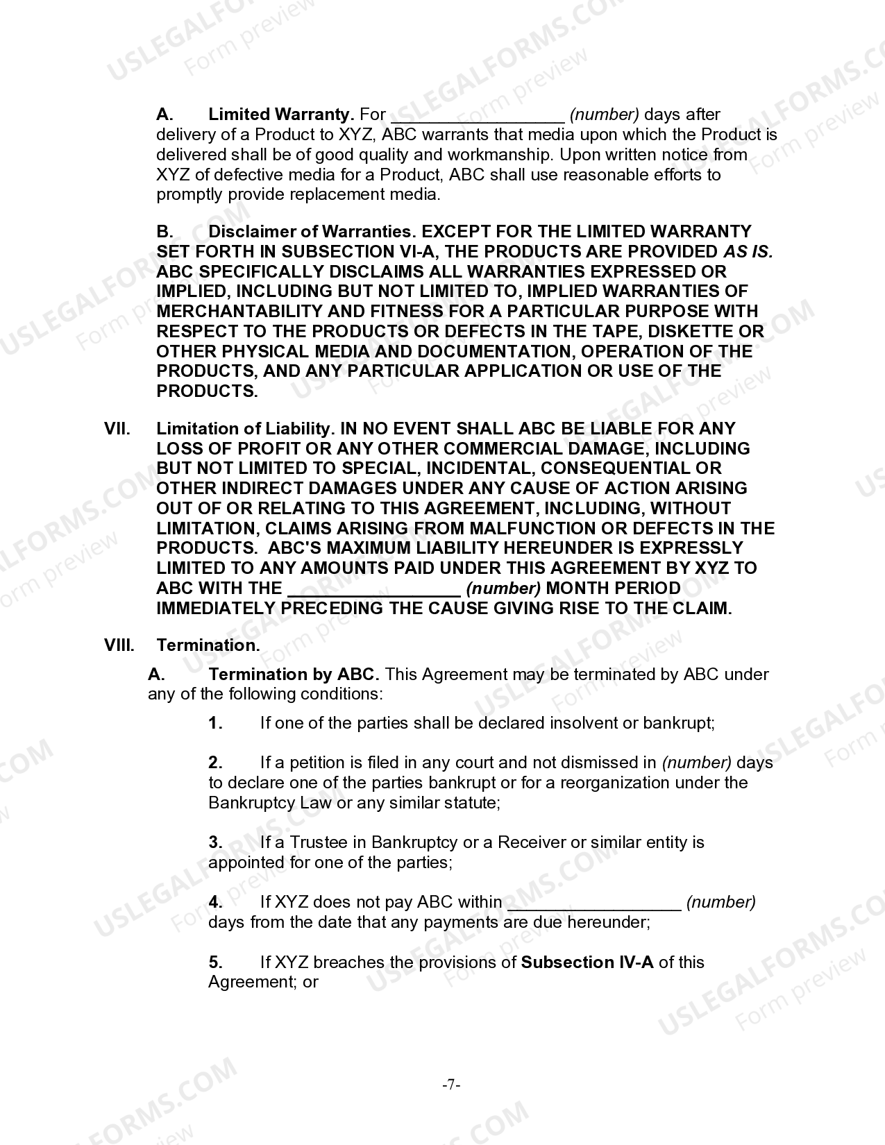 Oklahoma Software Distribution and Maintenance Agreement | US Legal Forms