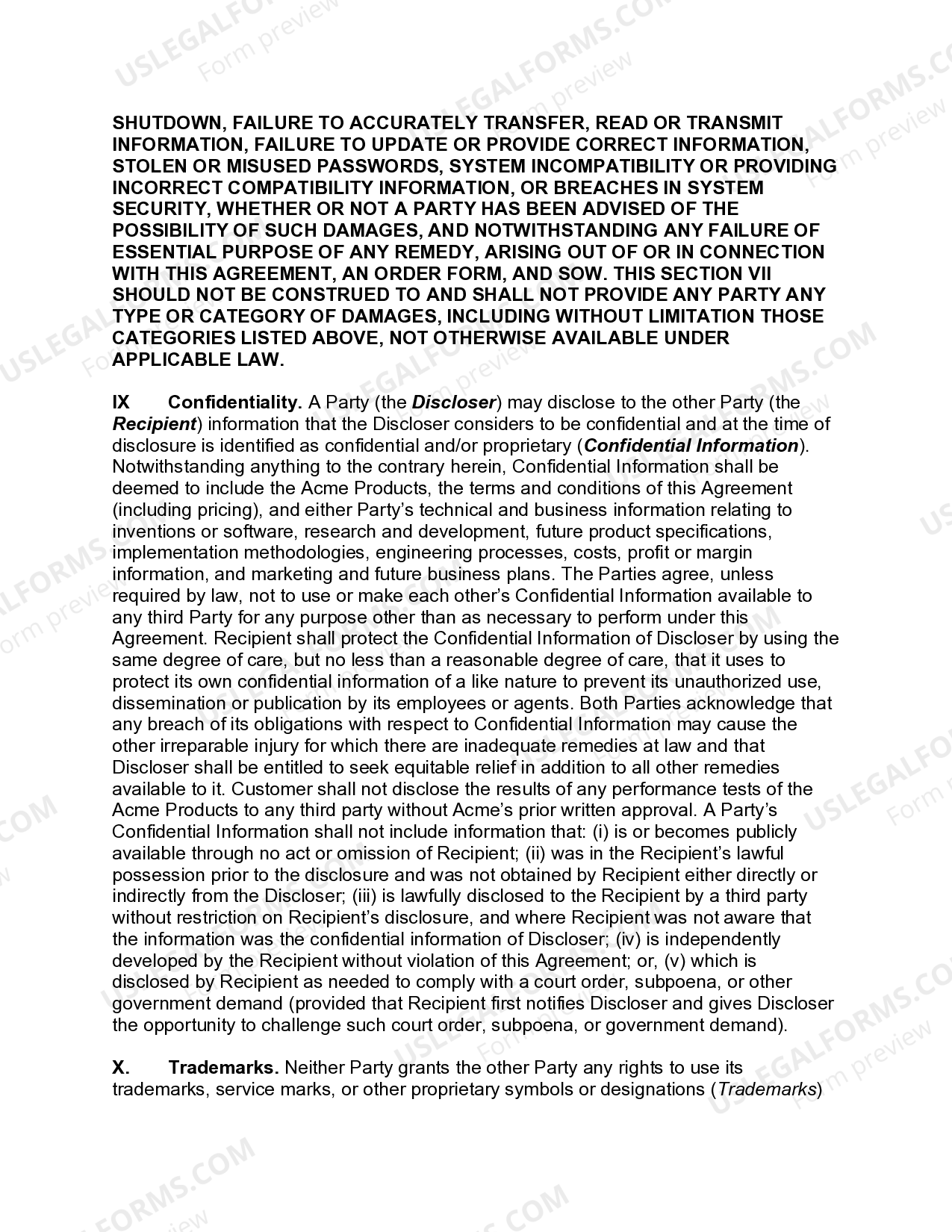 Oklahoma Master Software License and Service Agreement | US Legal Forms