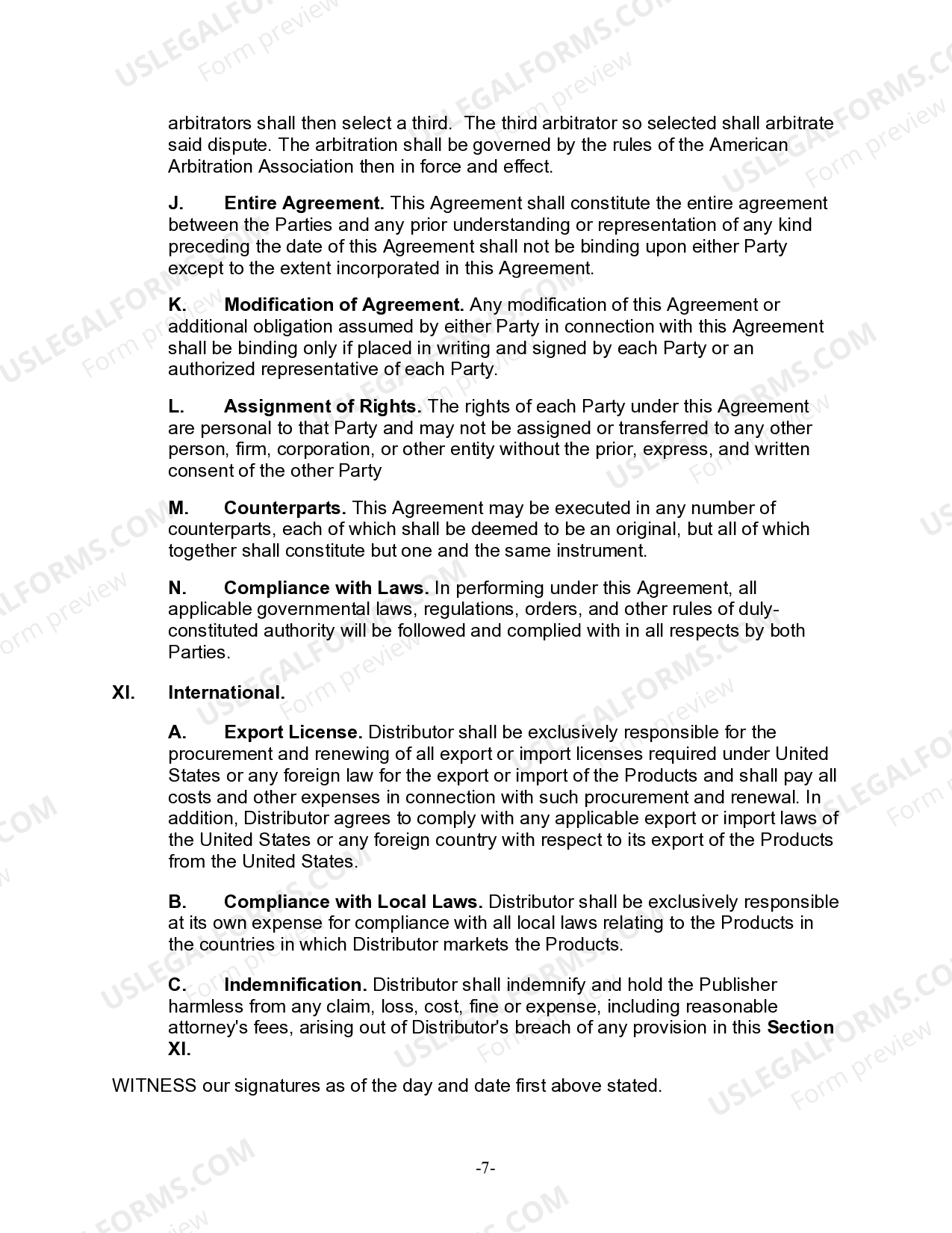 South Dakota Software Distribution Agreement between Publisher and Distributor | US Legal Forms