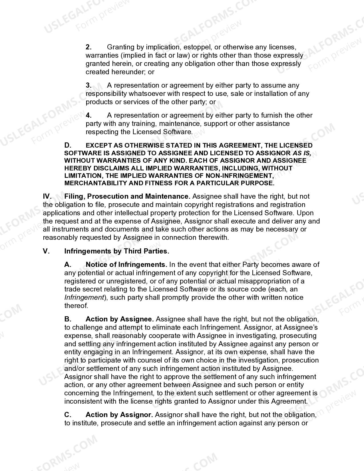 Utah Software Assignment and License Agreement | US Legal Forms