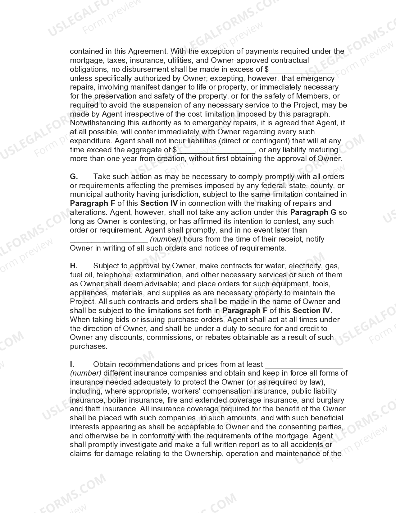 Puerto Rico Management Agreement between Co-Operative and Agent | US ...