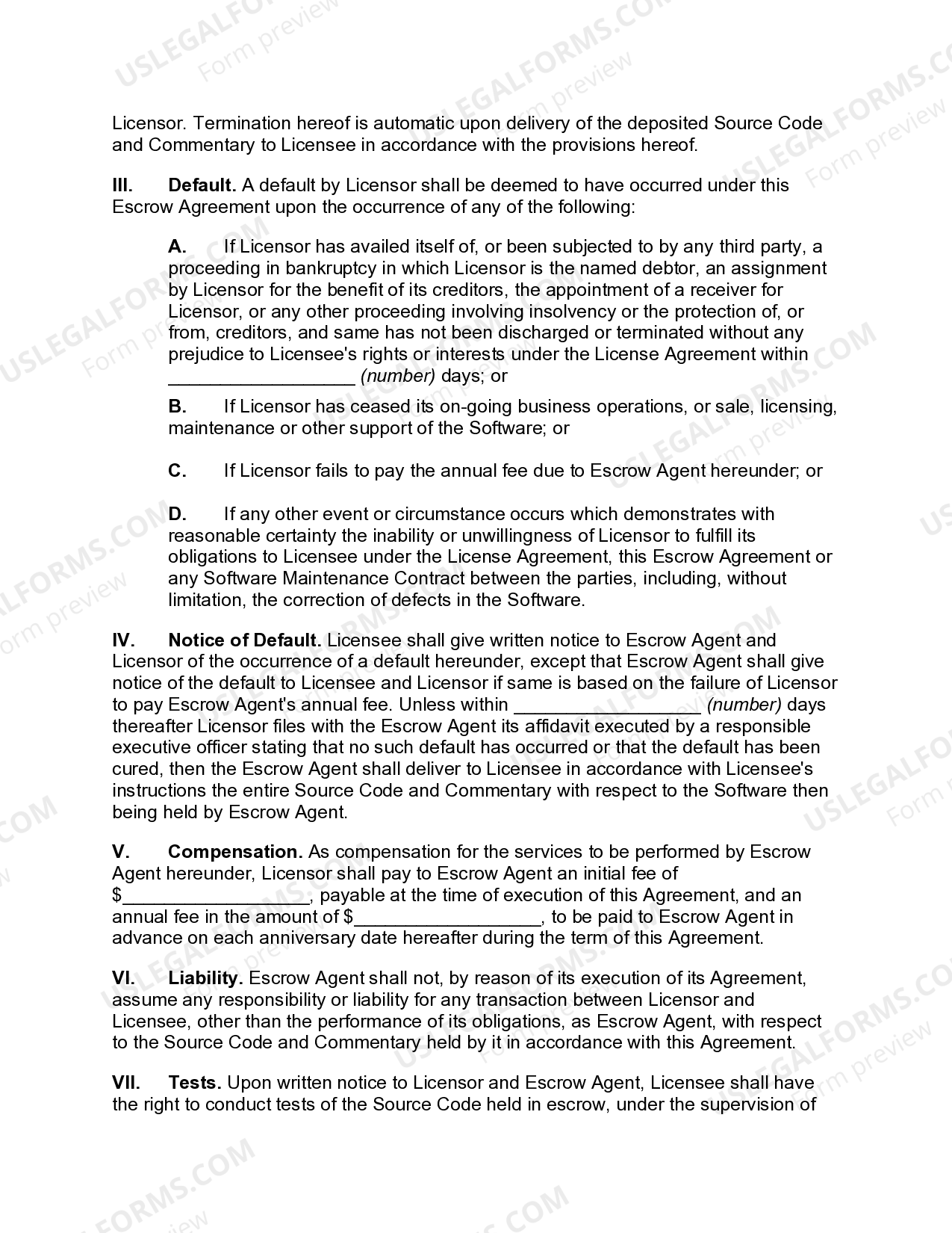 Connecticut User Oriented Source Code Escrow Agreement - Source Code ...