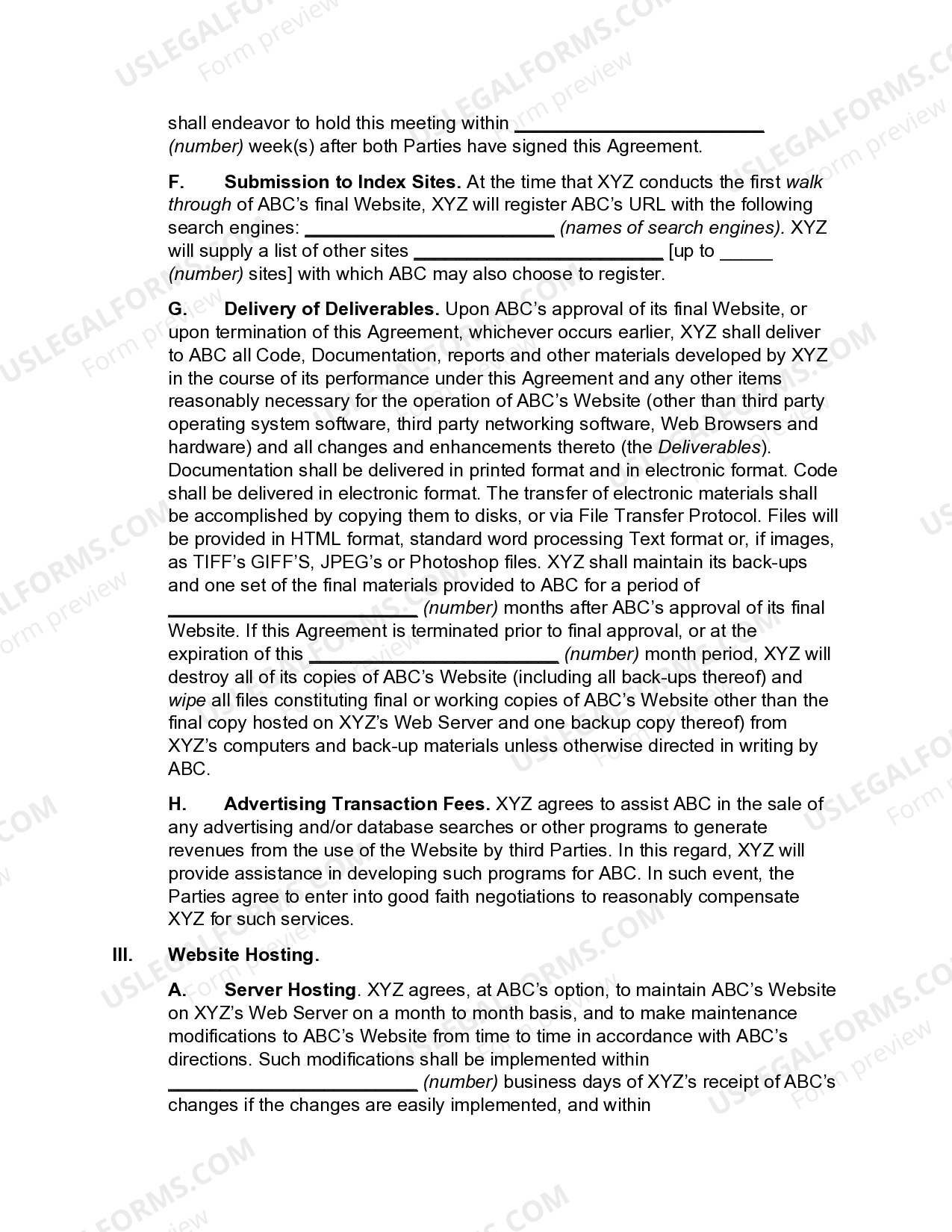 Mississippi Website Development Agreement - Website Development ...