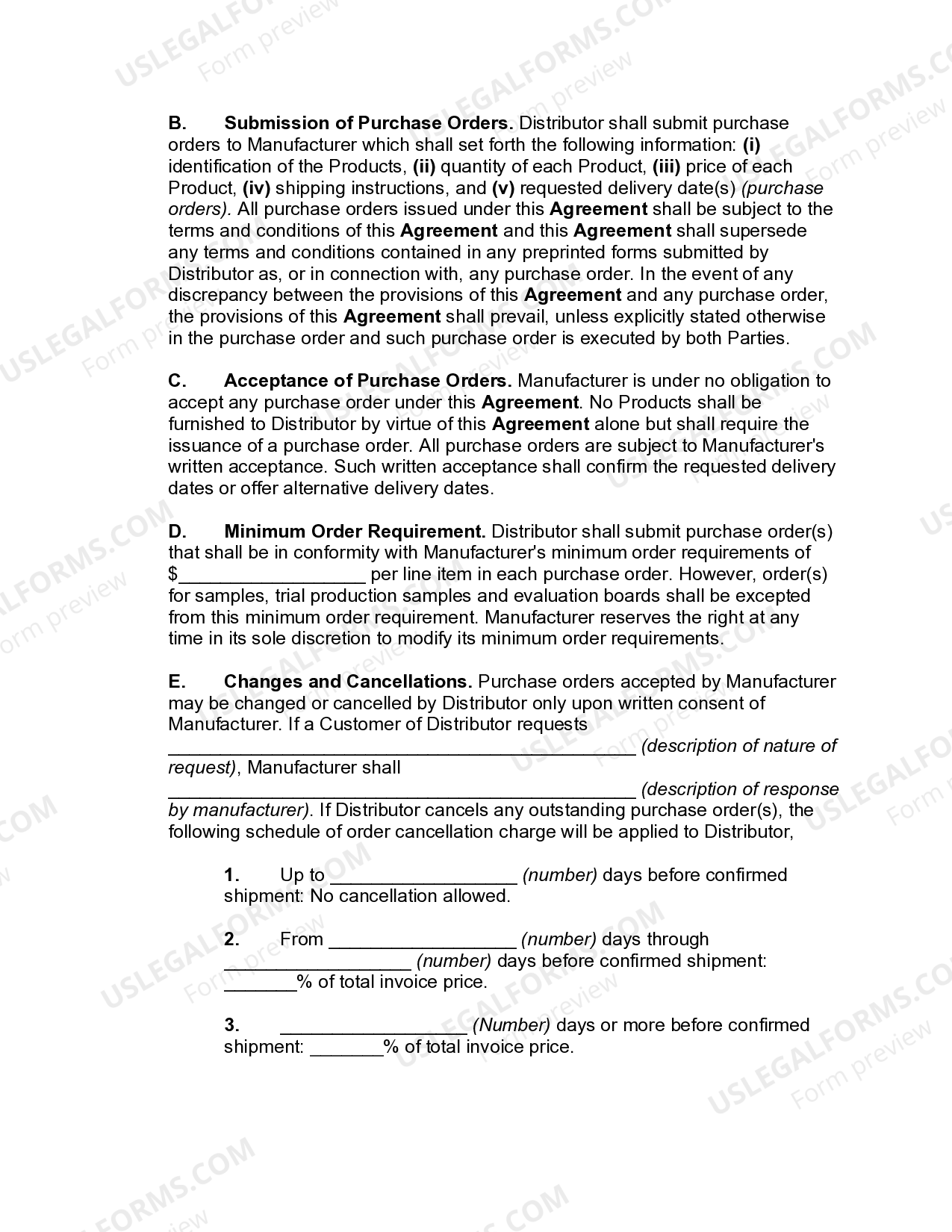 New Hampshire International Nonexclusive Distributorship Agreement ...