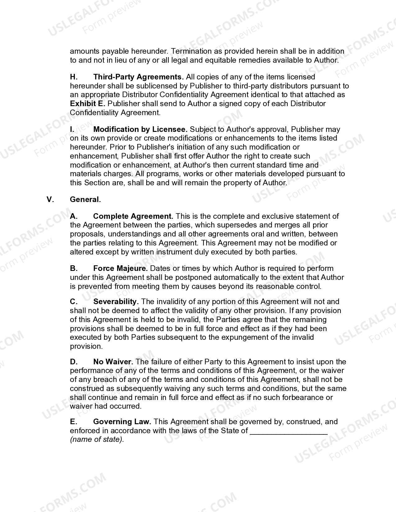 Mississippi Author Oriented Software Royalty and License Agreement ...