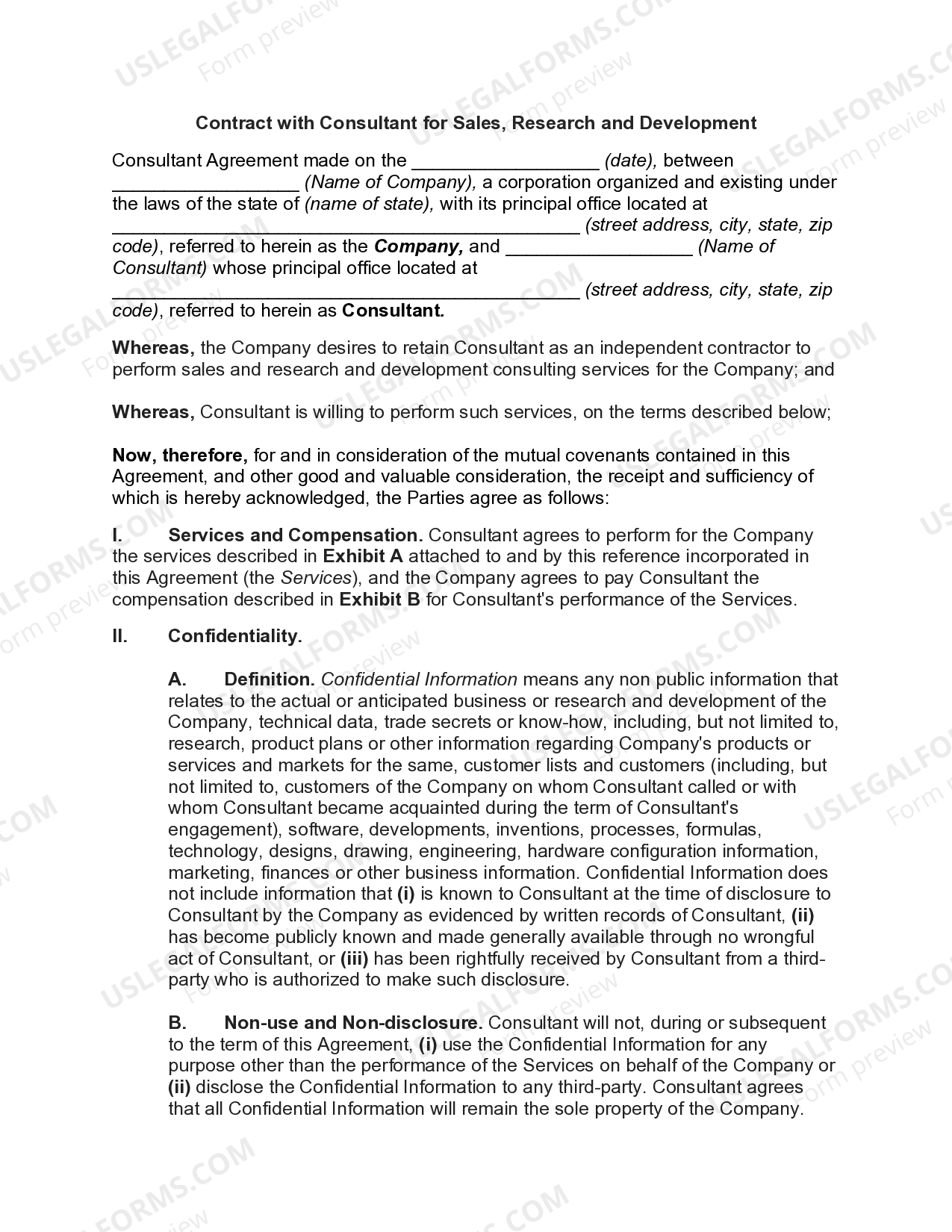 Mississippi Contract with Consultant for Sales - Contract With ...