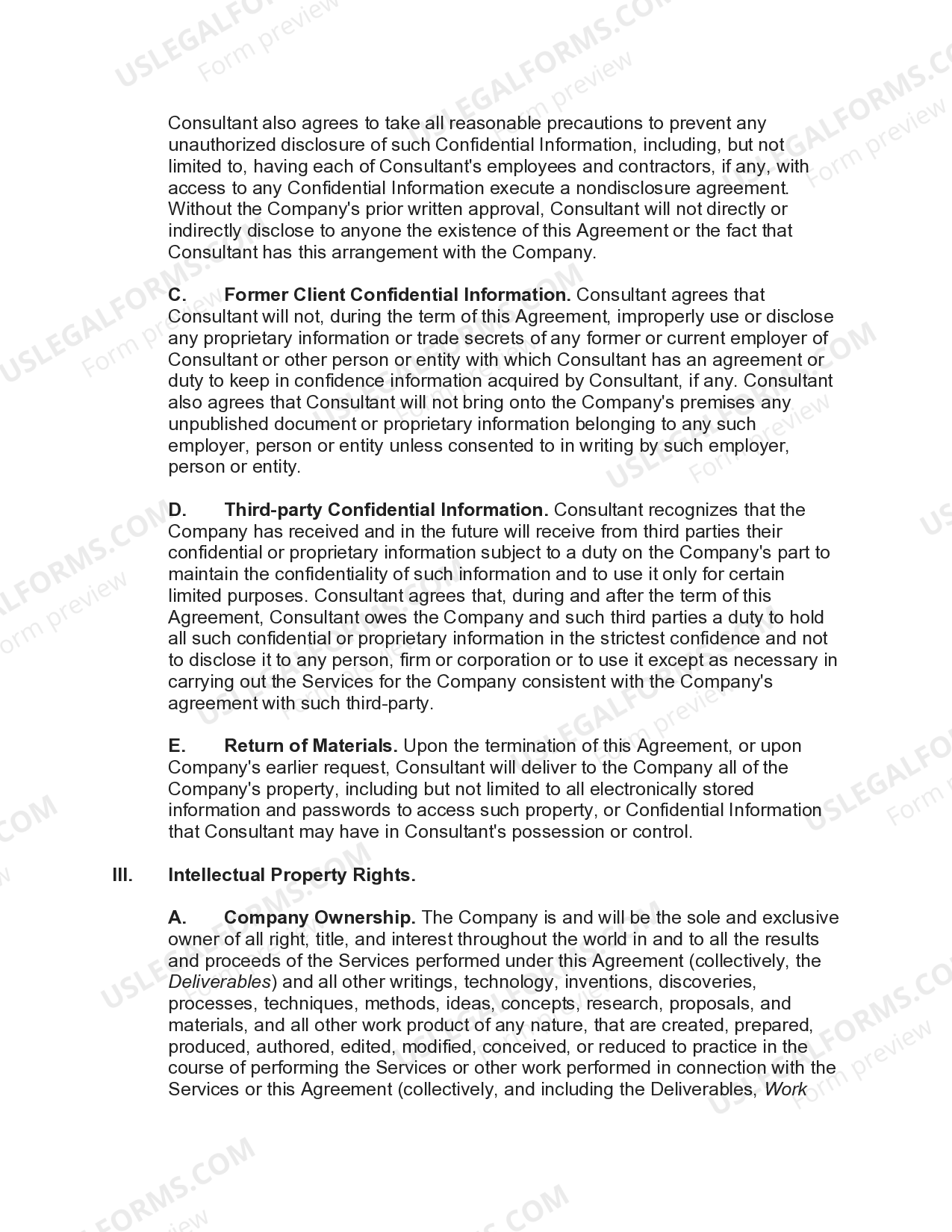 Oklahoma Contract with Consultant for Sales - Contract With Consultant ...