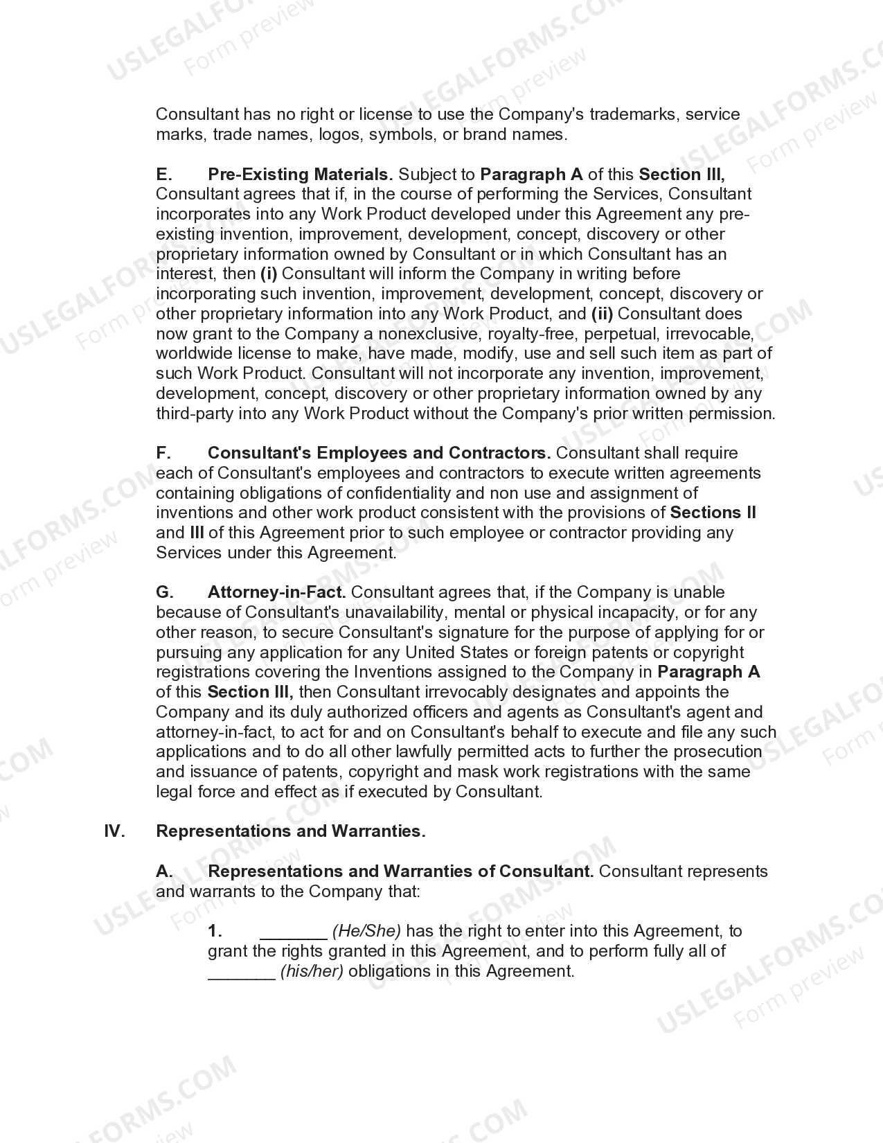 Oklahoma Contract with Consultant for Sales - Contract With Consultant ...