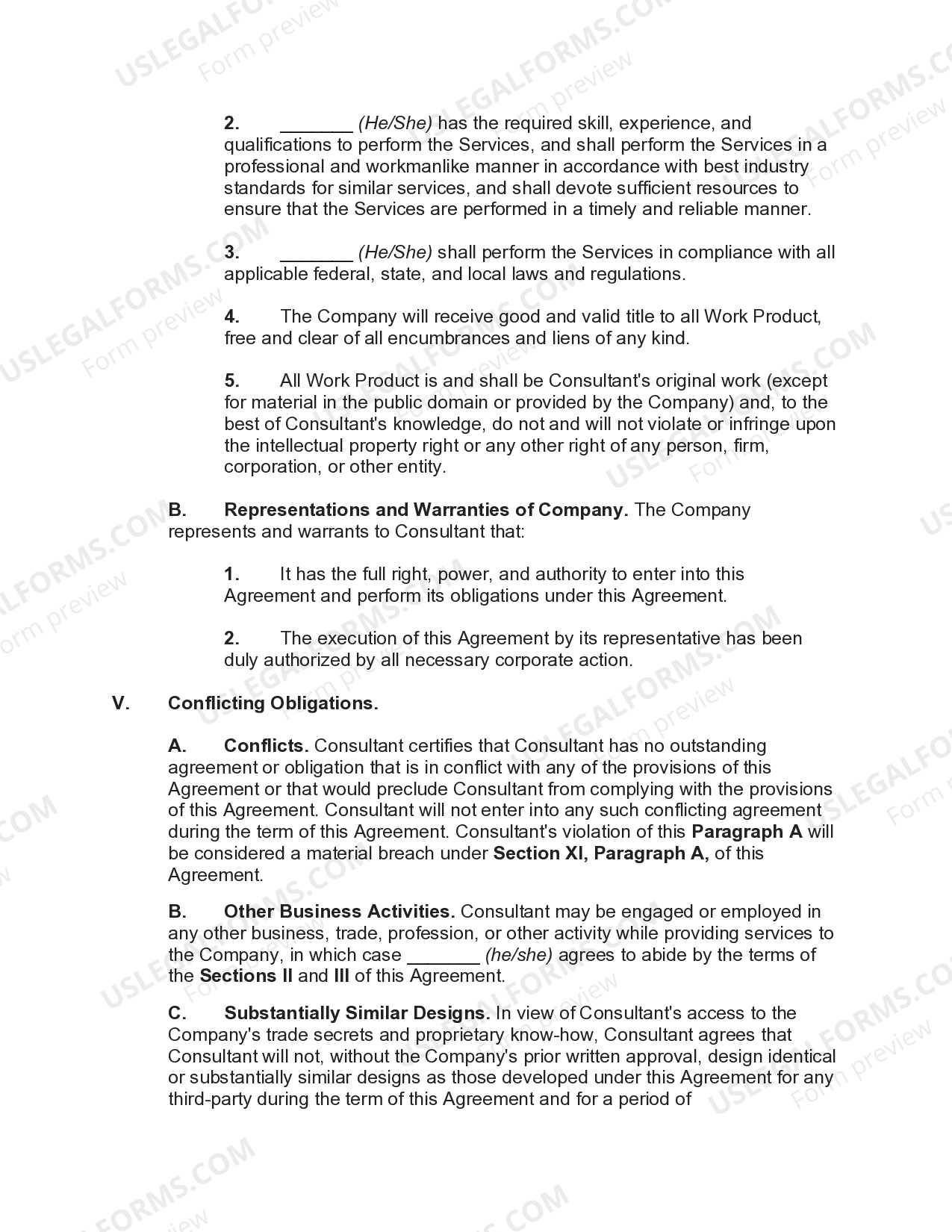 Oklahoma Contract with Consultant for Sales - Contract With Consultant ...