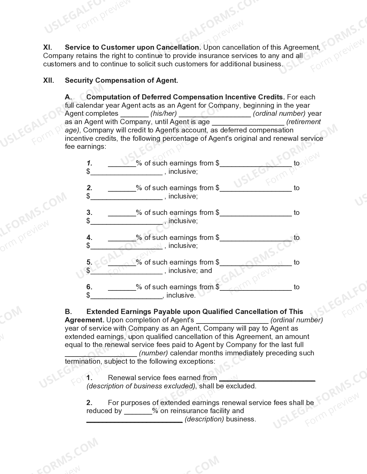 Montana Insurance General Agency Agreement with Exclusive ...
