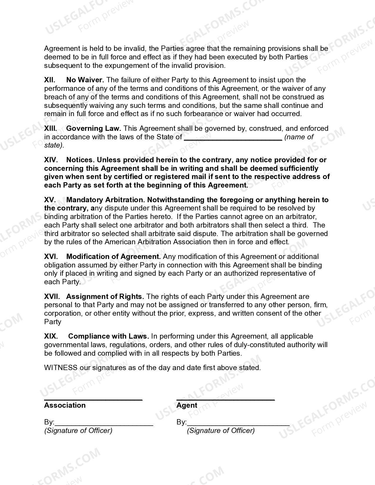 Colorado Management Agreement for Condominium Between Owners ...