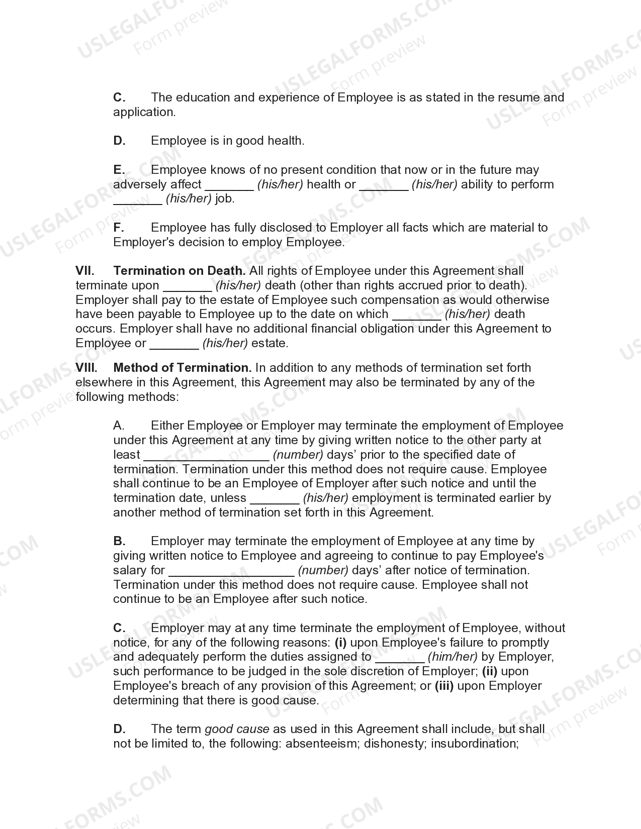 Massachusetts Employment Agreement with General Manager of Hotel ...