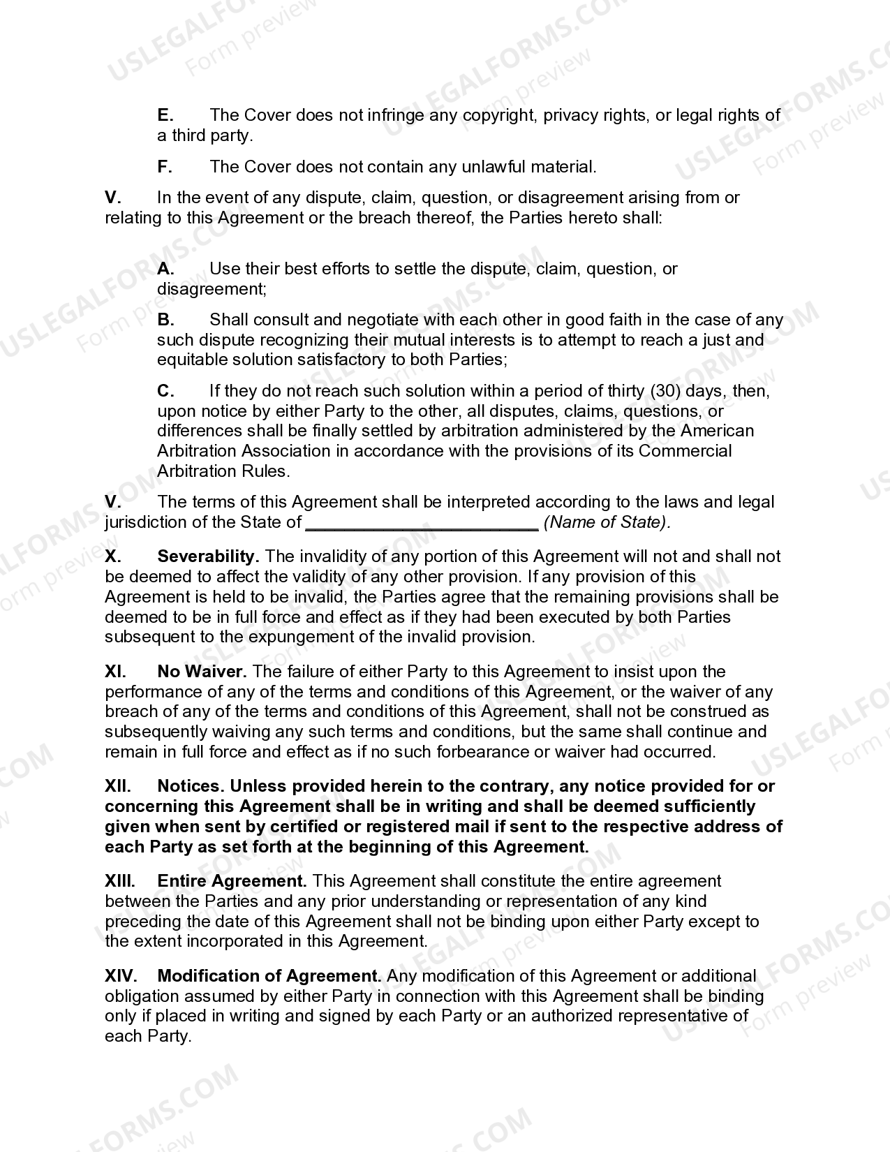 Idaho Book Cover Design Agreement | US Legal Forms