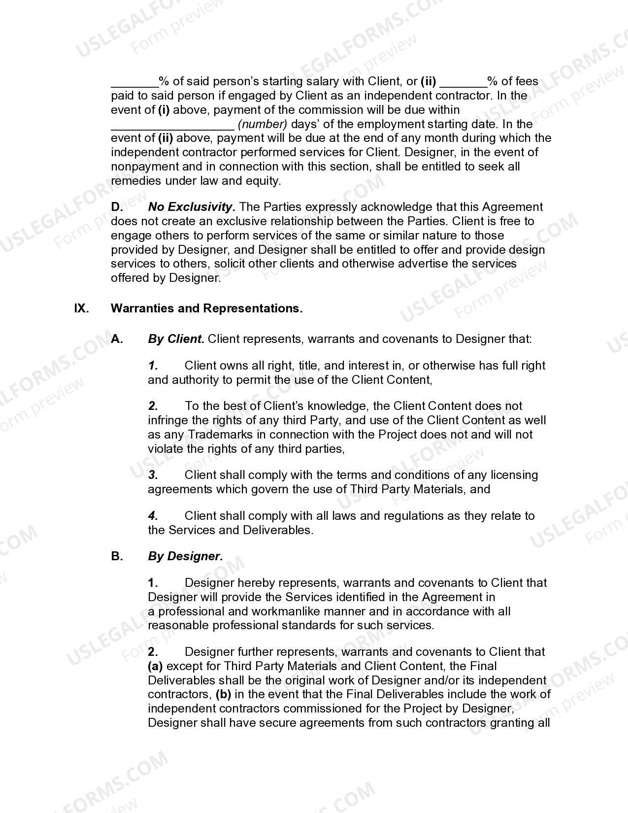 Alabama Standard Form of Agreement for Design Services | US Legal Forms