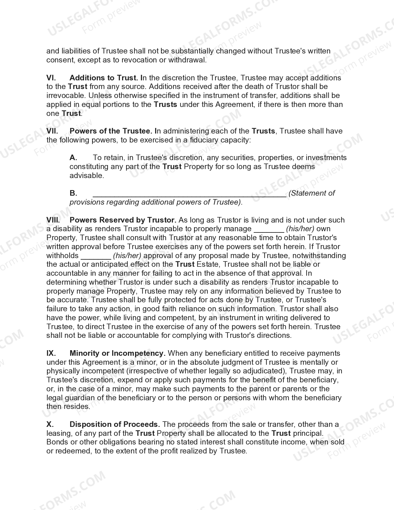 Marital-deduction Residuary Trust with a Single Trustor and Lifetime ...
