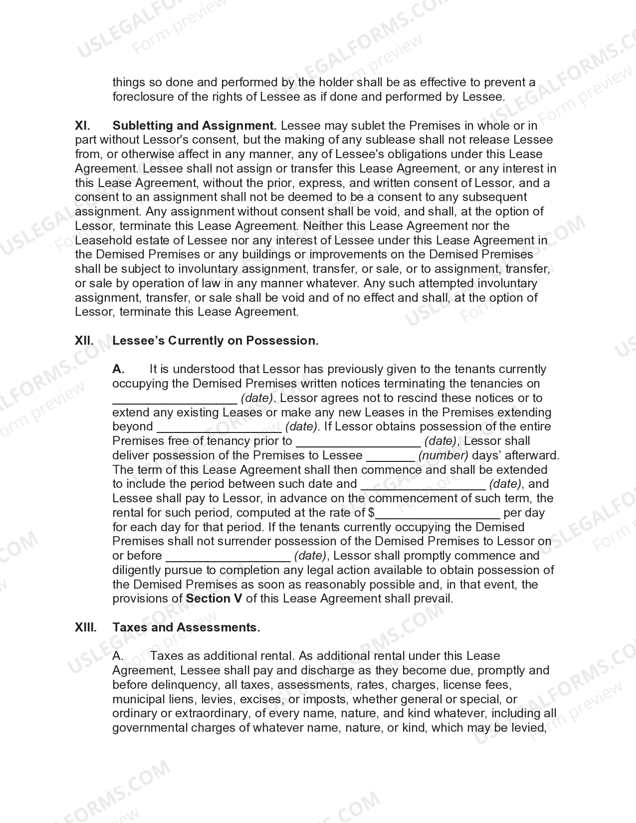 Ground Lease with Lessee to Construct Improvements | US Legal Forms