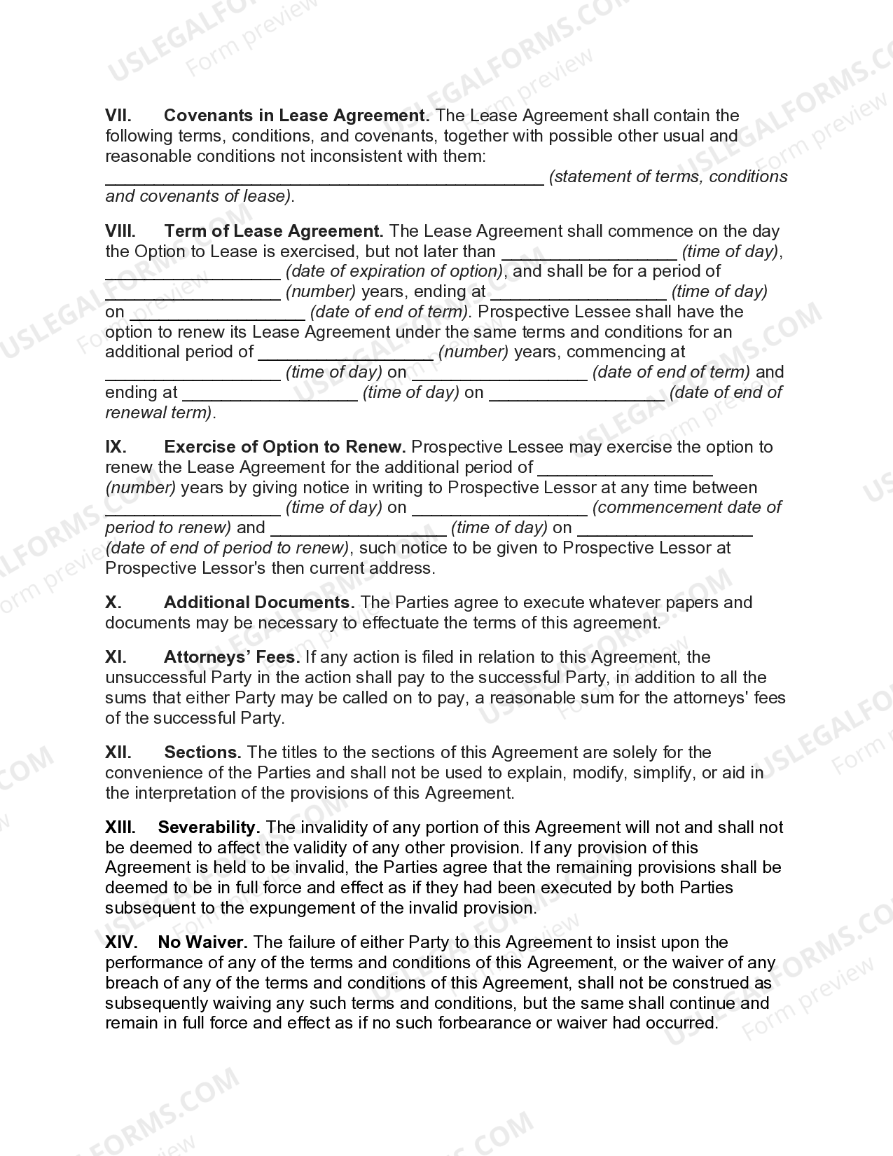 Agreement between Prospective Lessor and Agent for Undisclosed Lessee ...