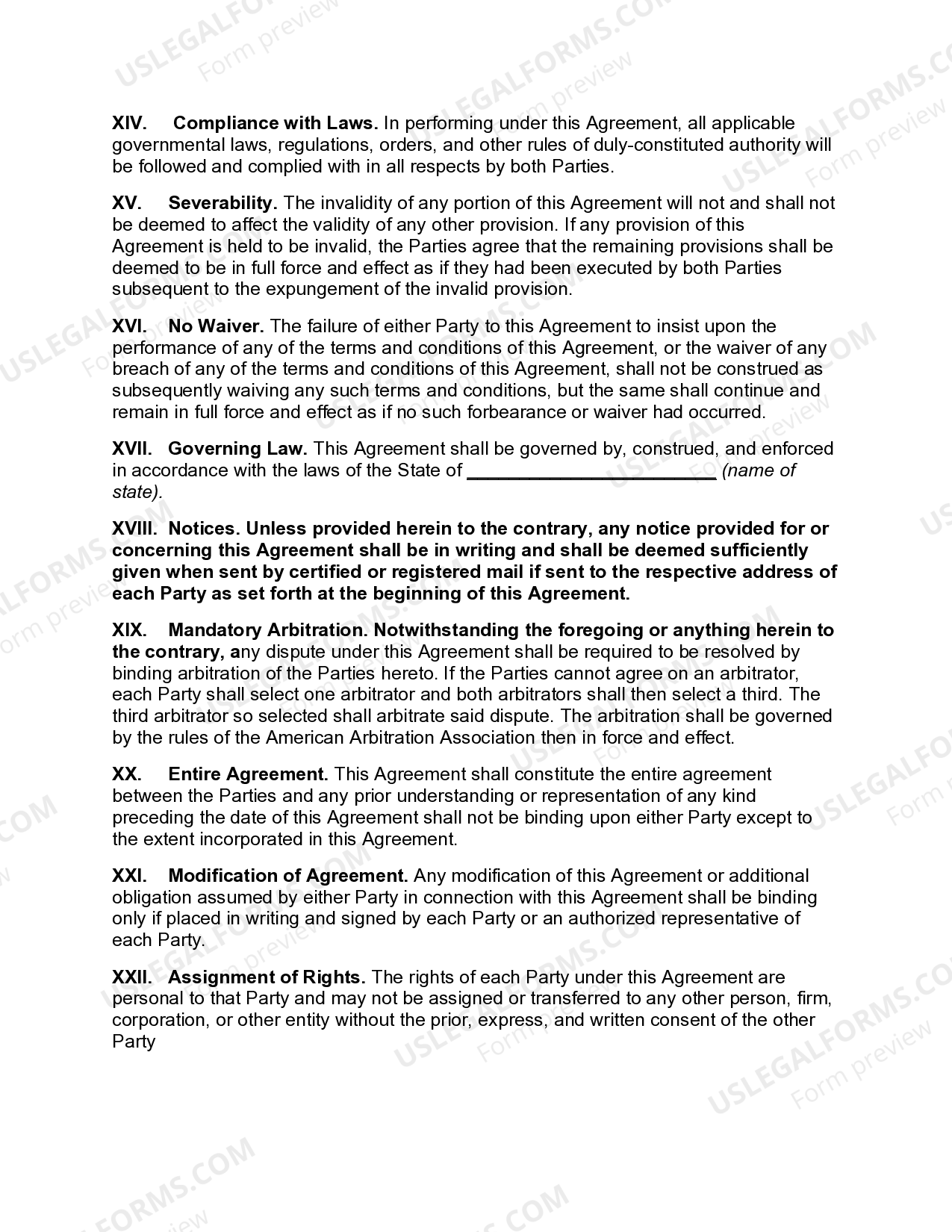 Consignment Agreement between Artist and Gallery - Sale of Original Art ...