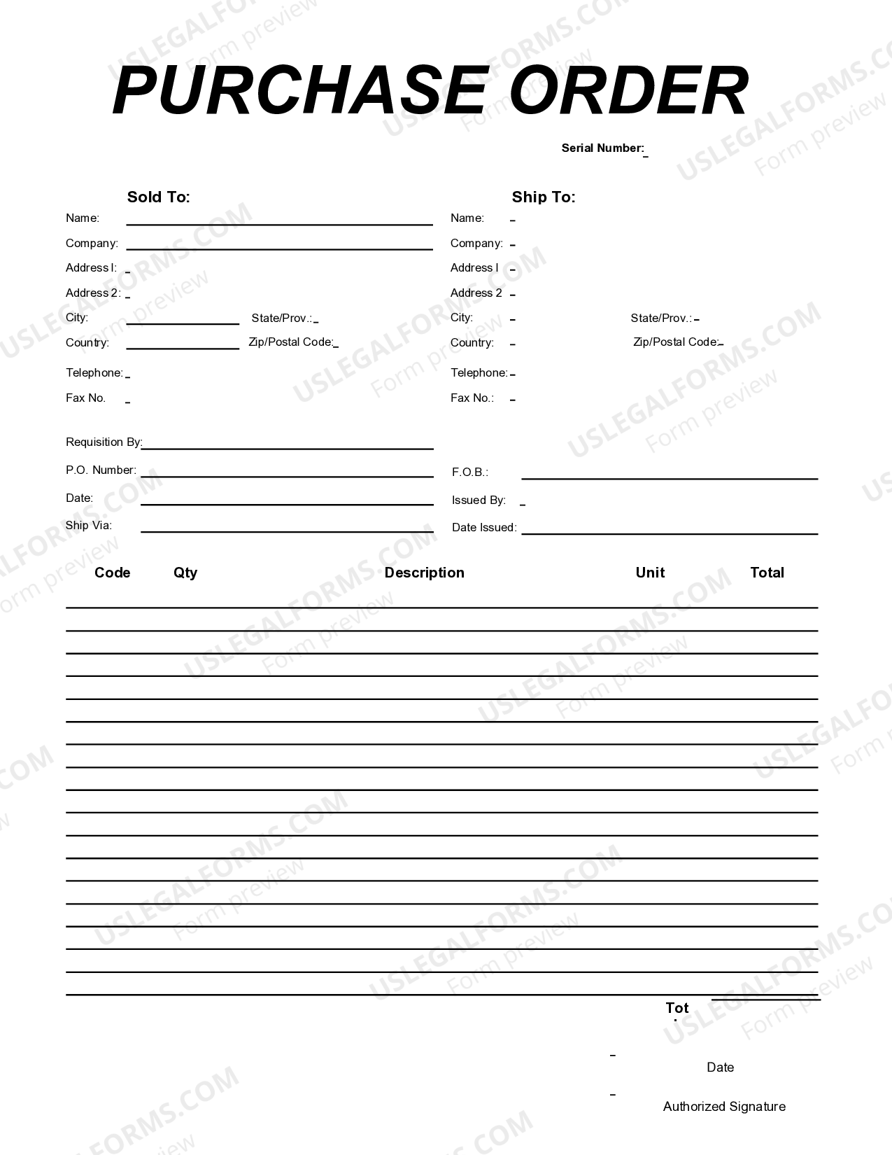 Idaho Purchase Order for Non Inventory Items - Quickbooks Non Inventory ...