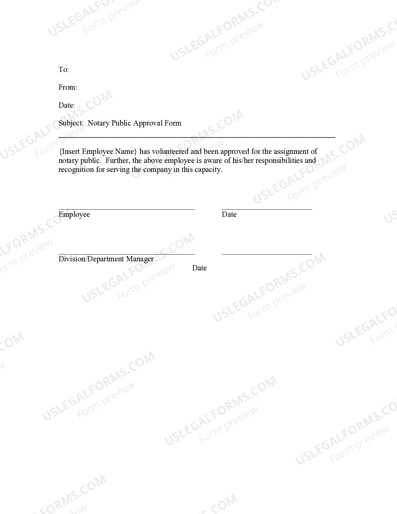 Notary Public Approval Form - National Notary Association | US Legal Forms