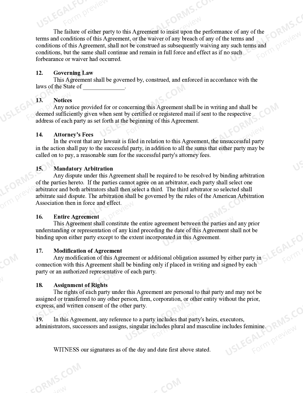 Tenancy-in-Common Agreement-Equal shares - Tenancy | US Legal Forms