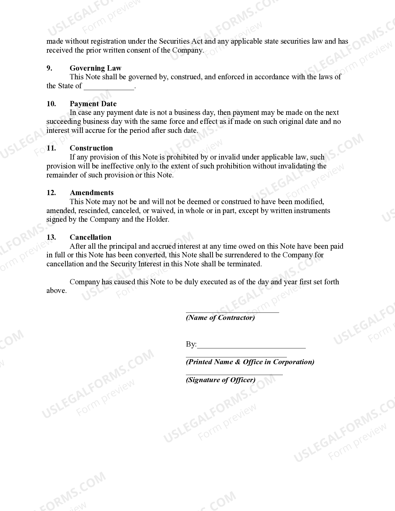 Convertible Promissory Note by Corporation - - Convertible Promissory ...