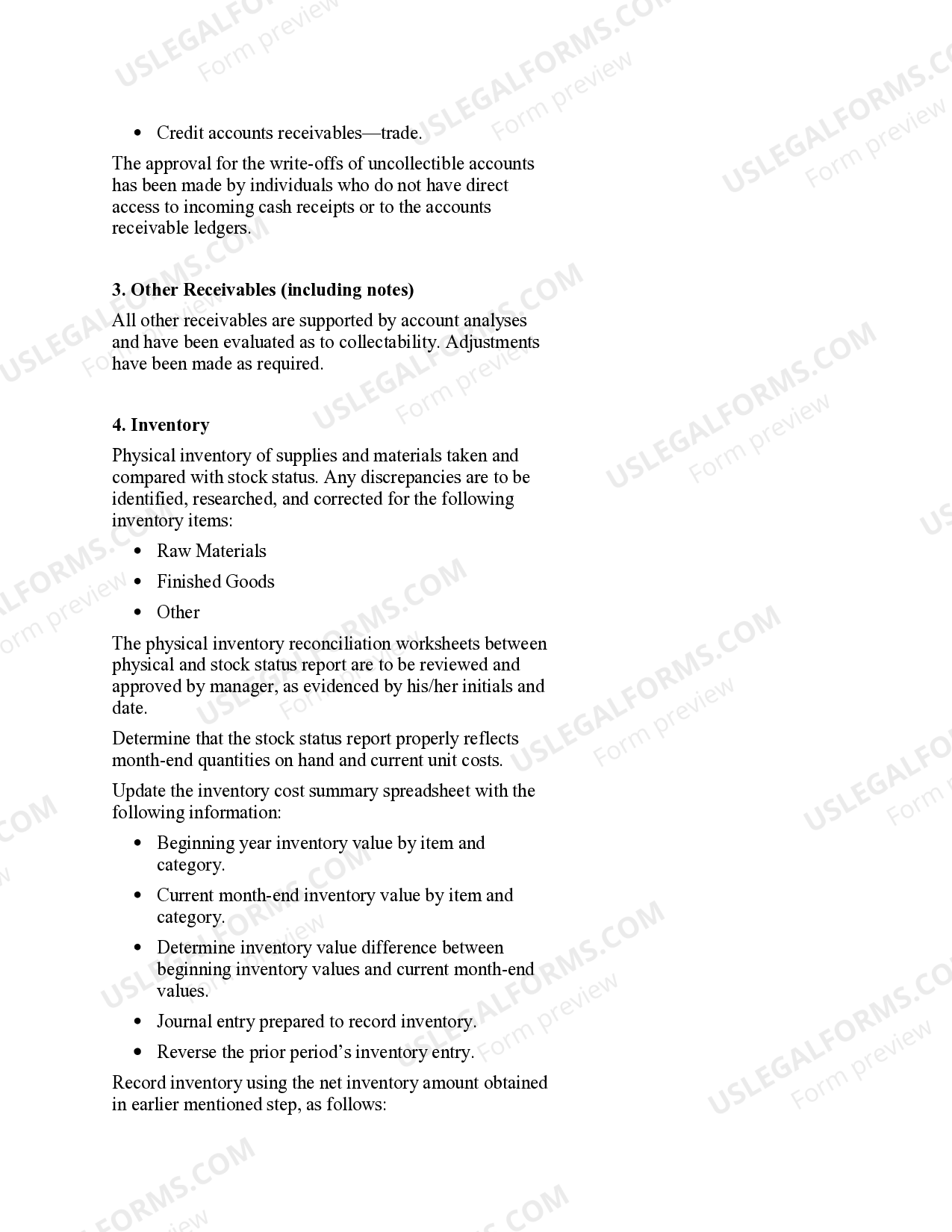 Period-End Closing And Analysis | US Legal Forms