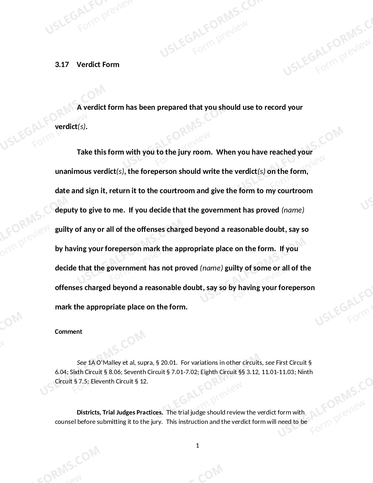 Verdict Form | US Legal Forms