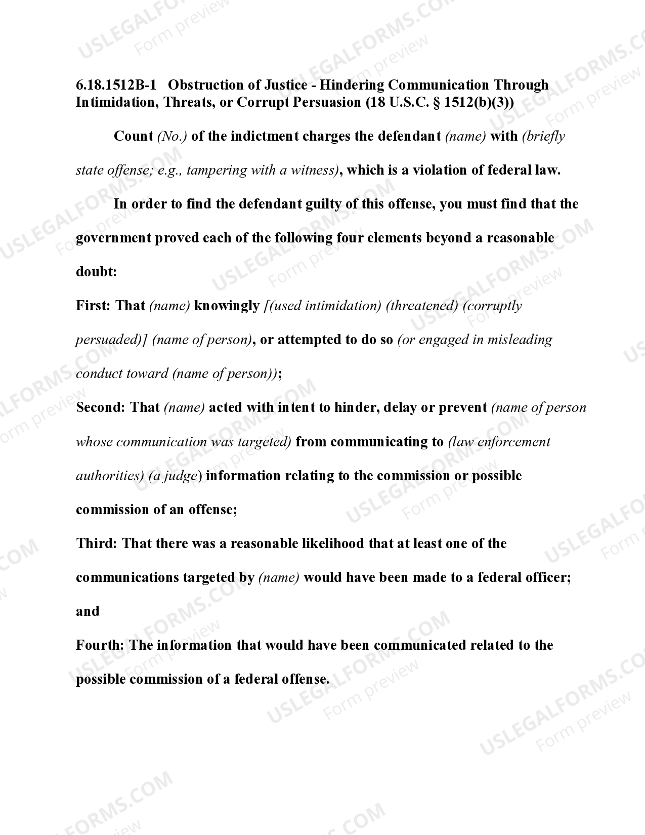 Obstruction of Justice - Hindering Communication Through Intimidation ...