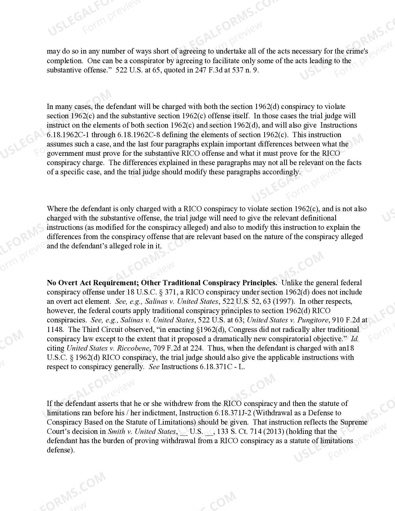 RICO - Conspiracy; Elements of the Offense (18 U.S.C. Sec.1962(d)) | US ...