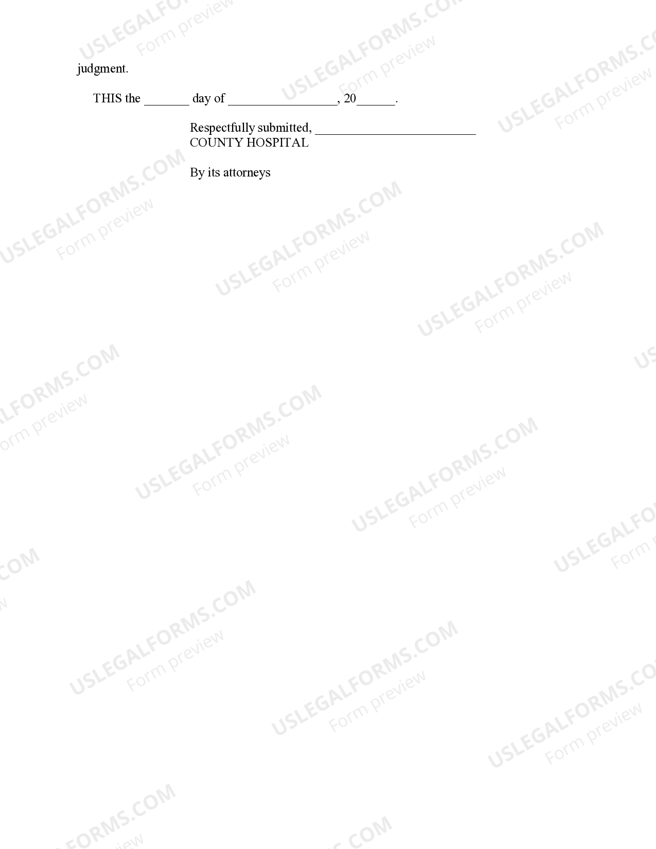 Response to Motion for Partial Summary Judgment in Support of Hospital ...