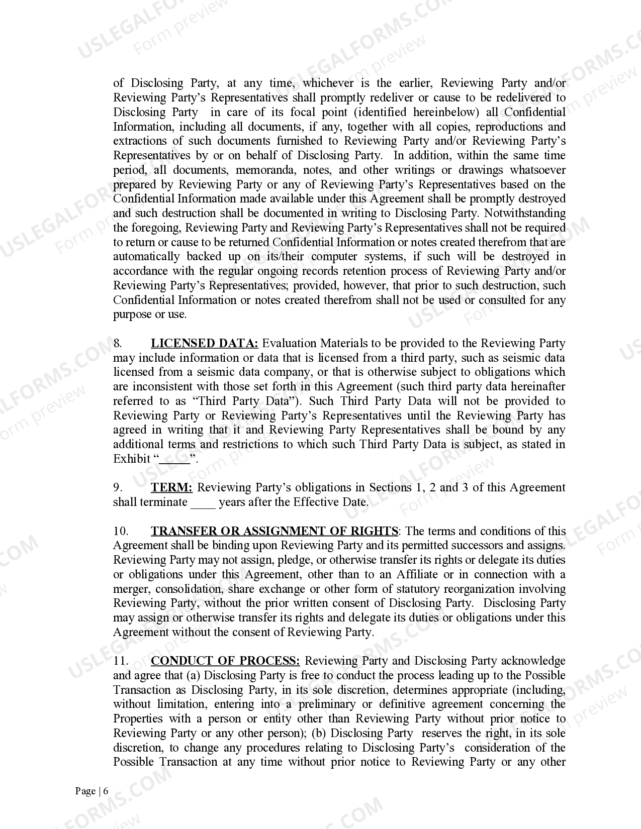 Confidentiality Agreement for Offshore Operations with Limited ...