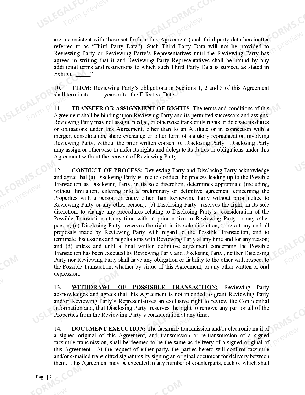 Confidentiality Agreement for Offshore Operations with Limited ...