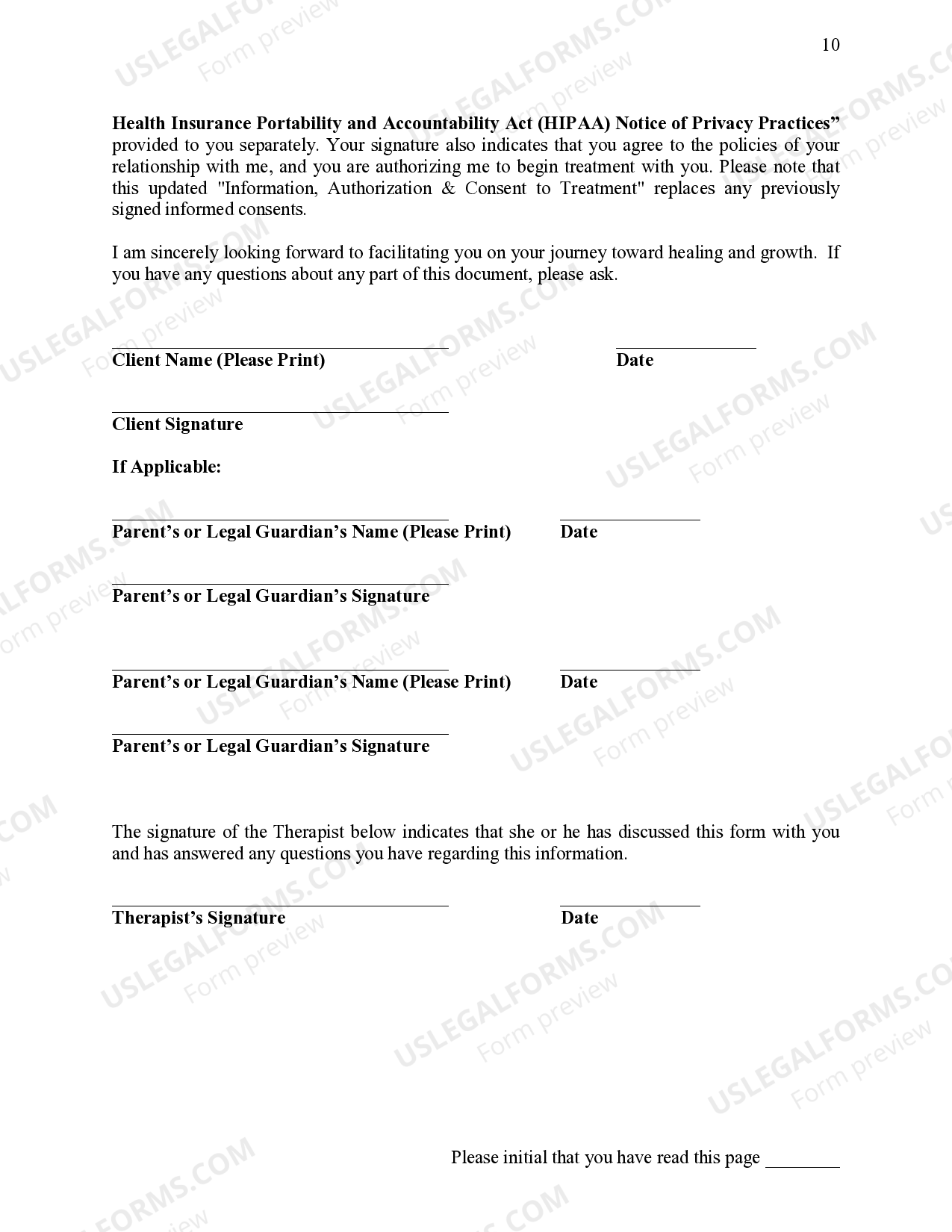 Informed Consent & Authorization for Traditional and Virtual Counseling ...