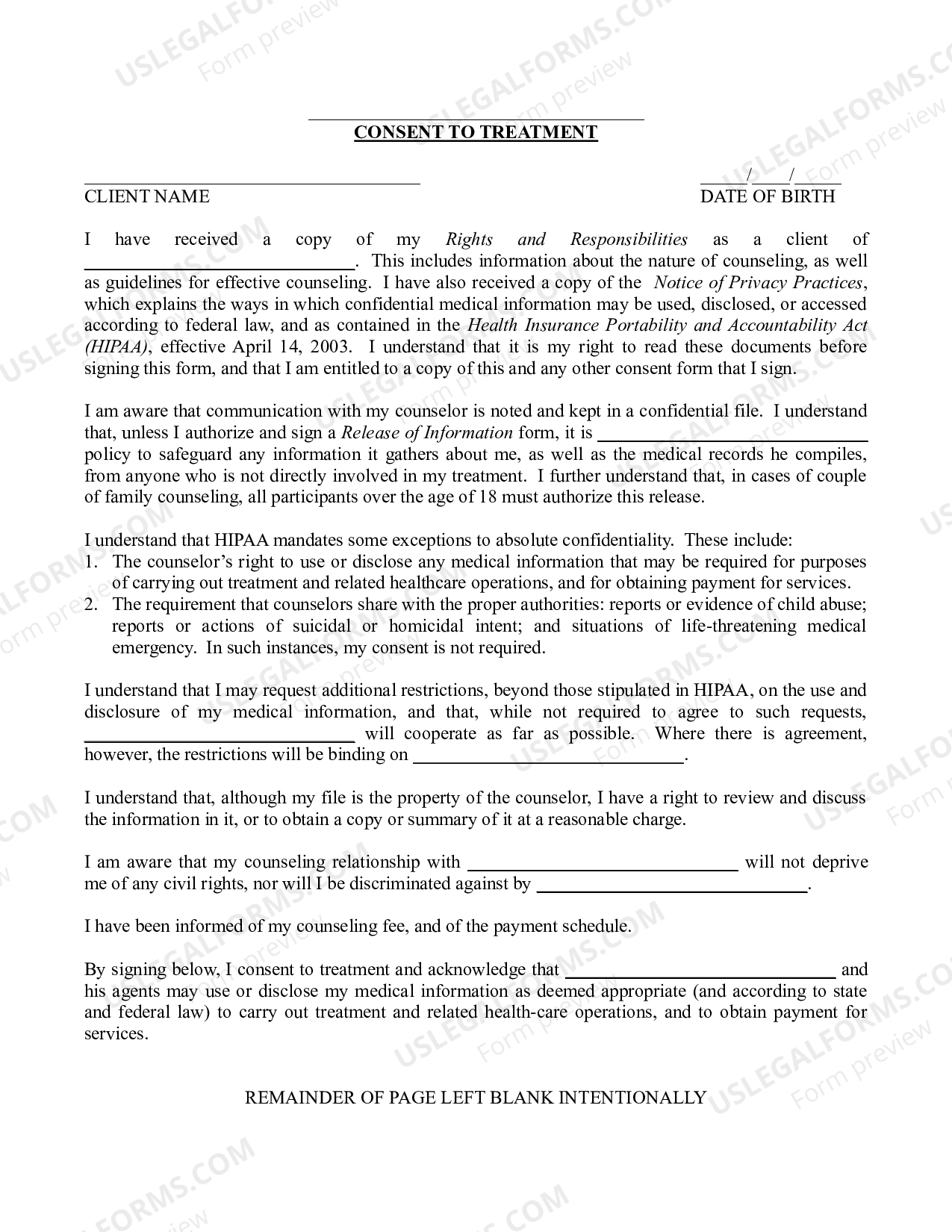 Service Learning Consent Form | US Legal Forms