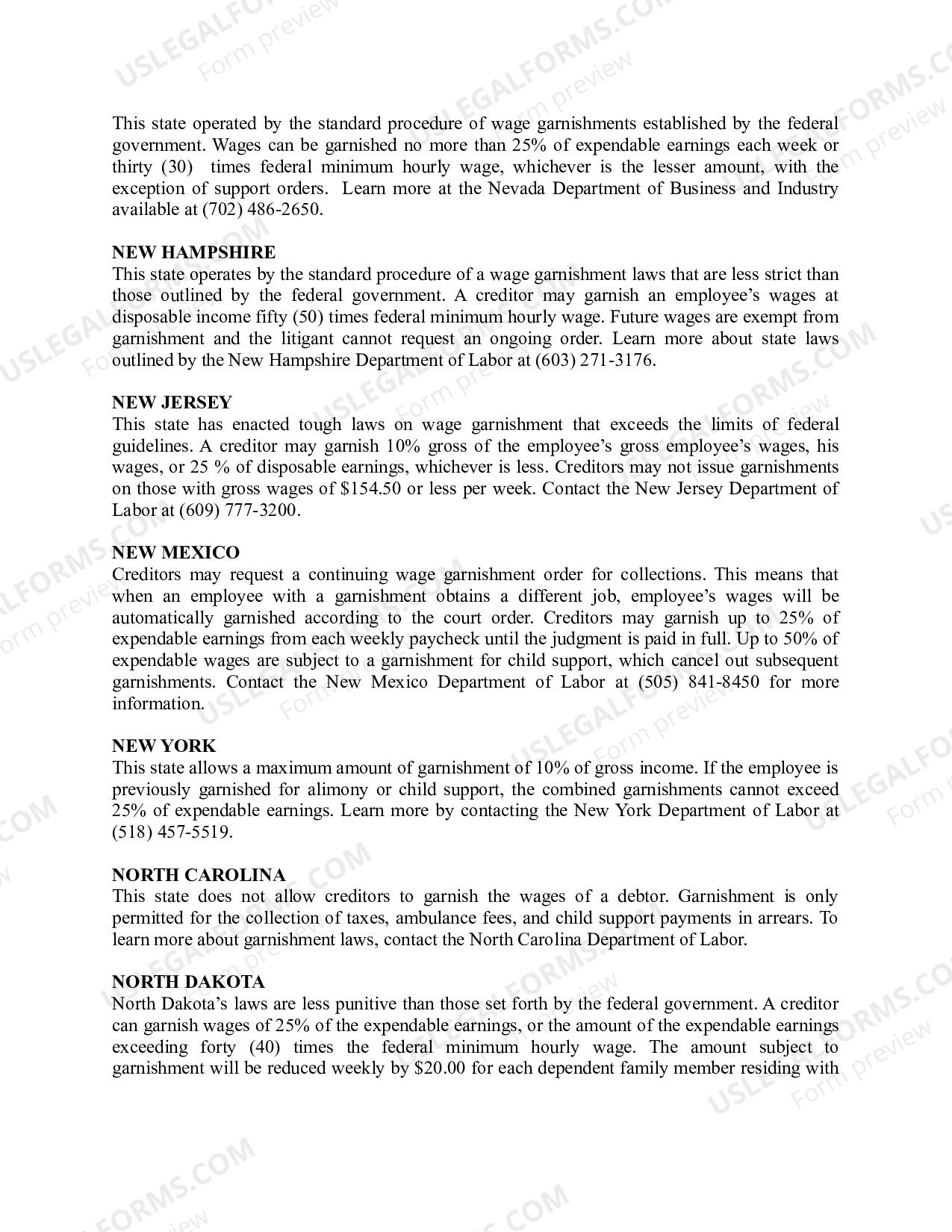 Garnishment Laws - State-by-State | US Legal Forms