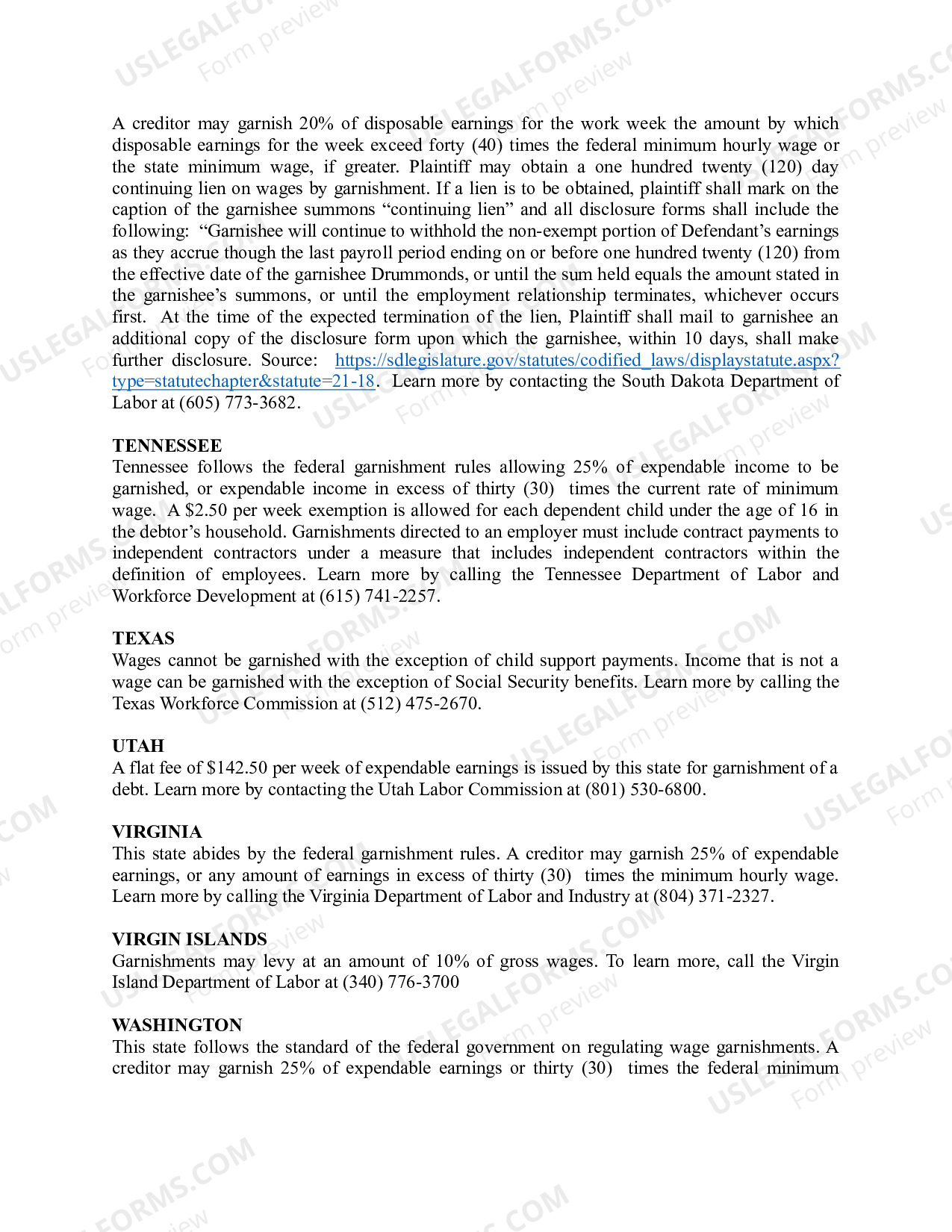 Garnishment Laws - State-by-State | US Legal Forms