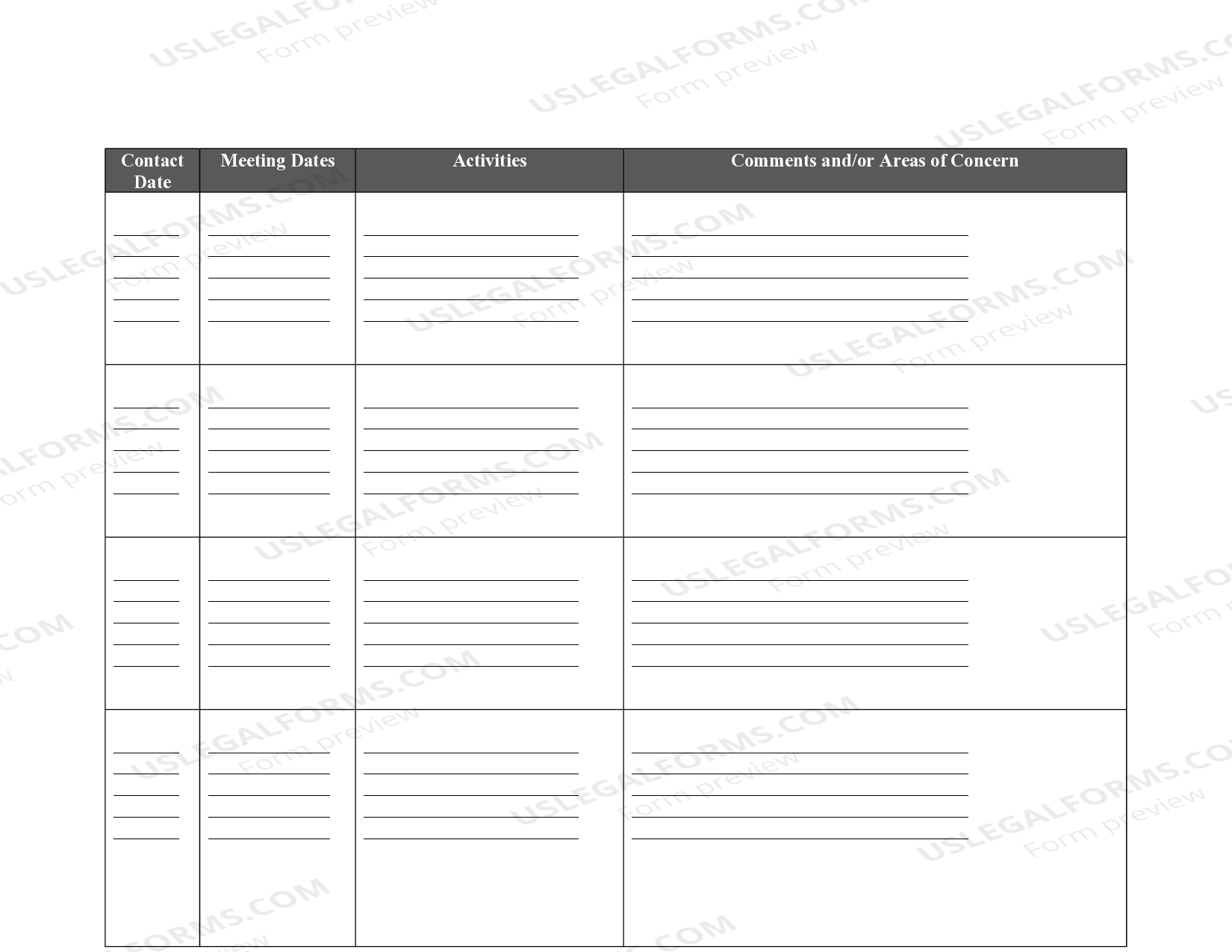 Mentor Report Log for Mentorship Program | US Legal Forms