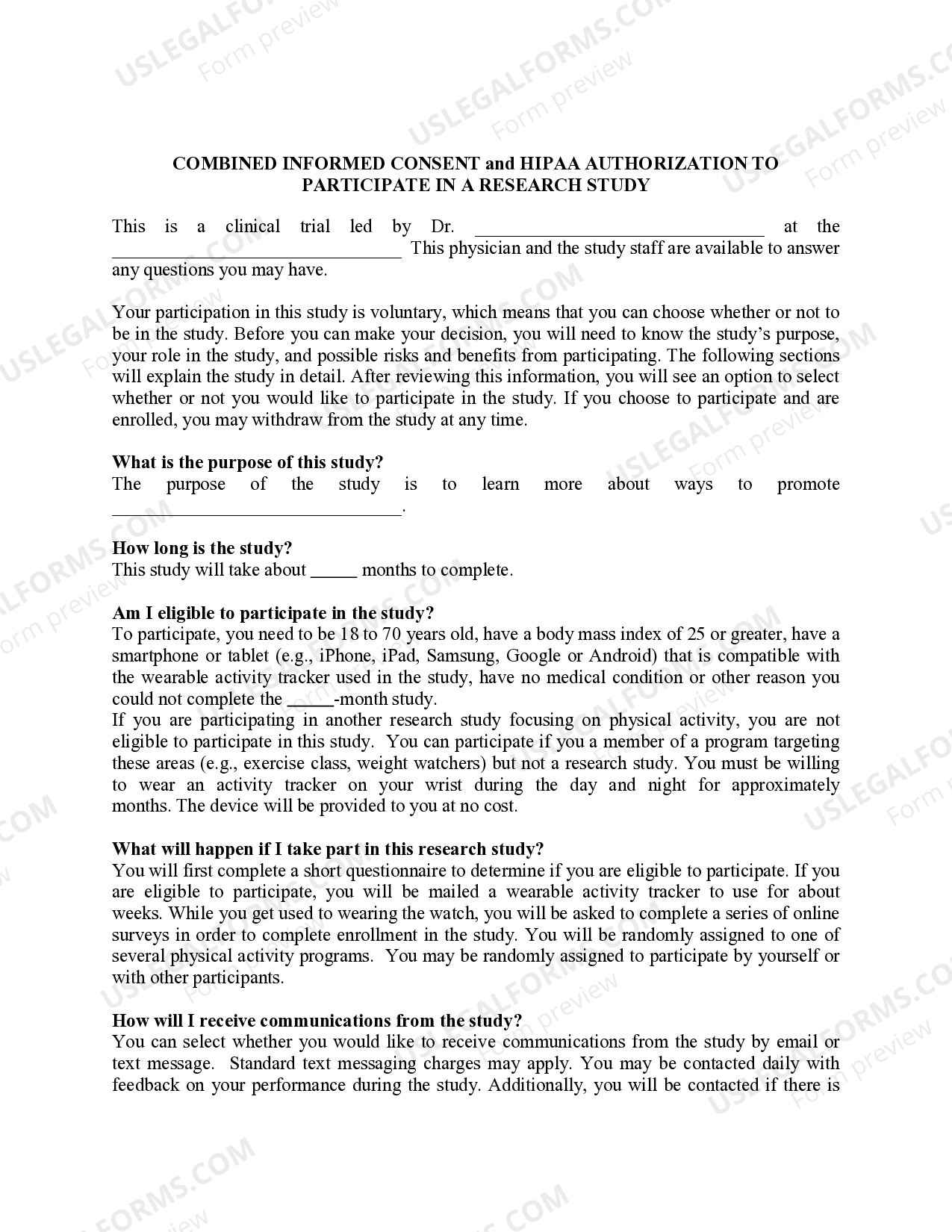 Informed Consent for Online Dashboard Use for Research Participant | US ...