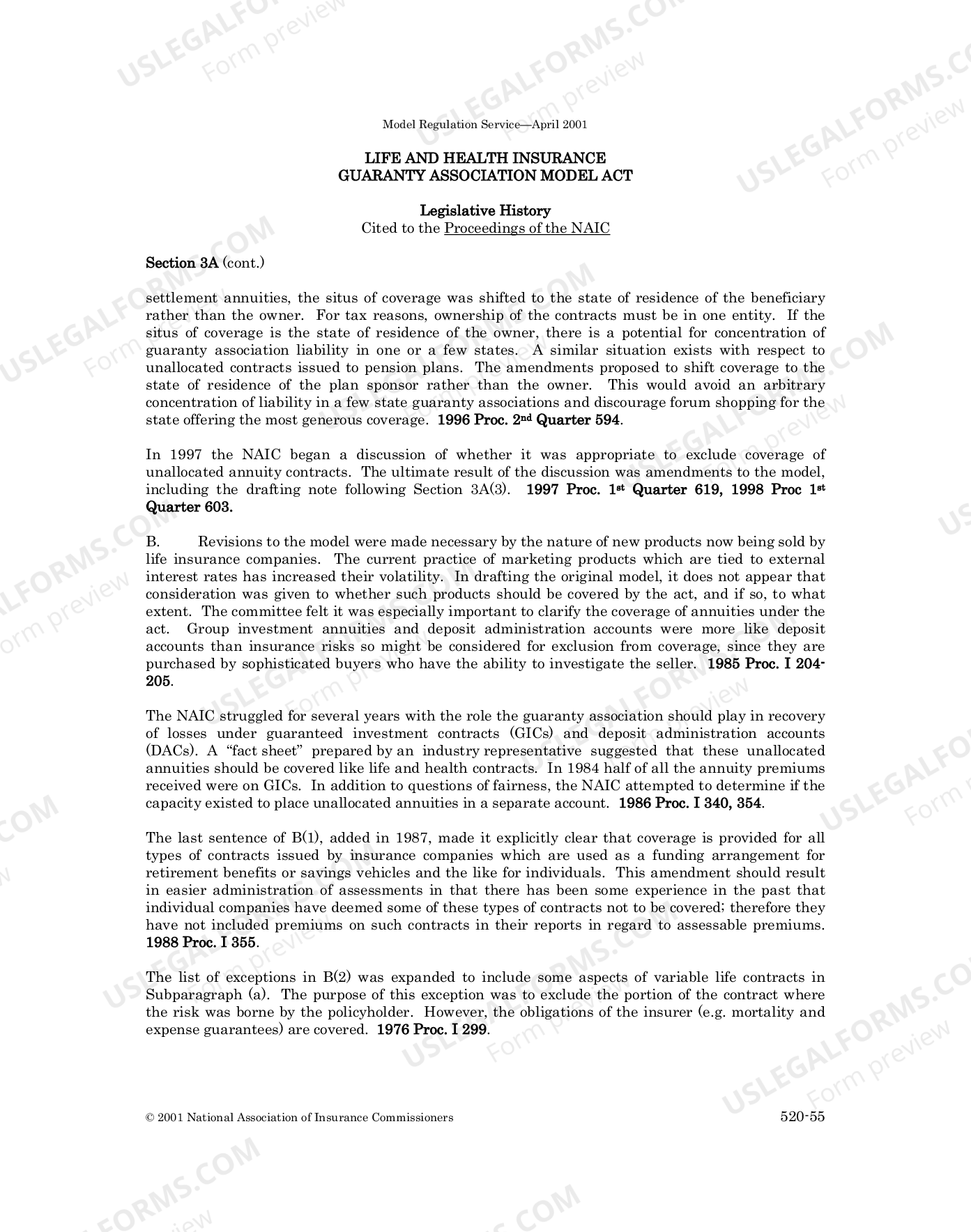 Life and Health Insurance Guaranty Association Model Act Legislative ...