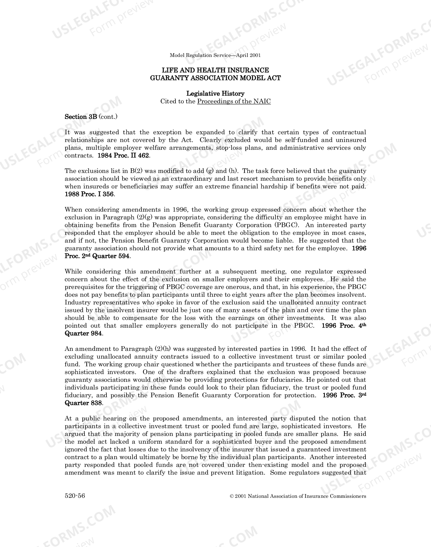 Life and Health Insurance Guaranty Association Model Act Legislative ...