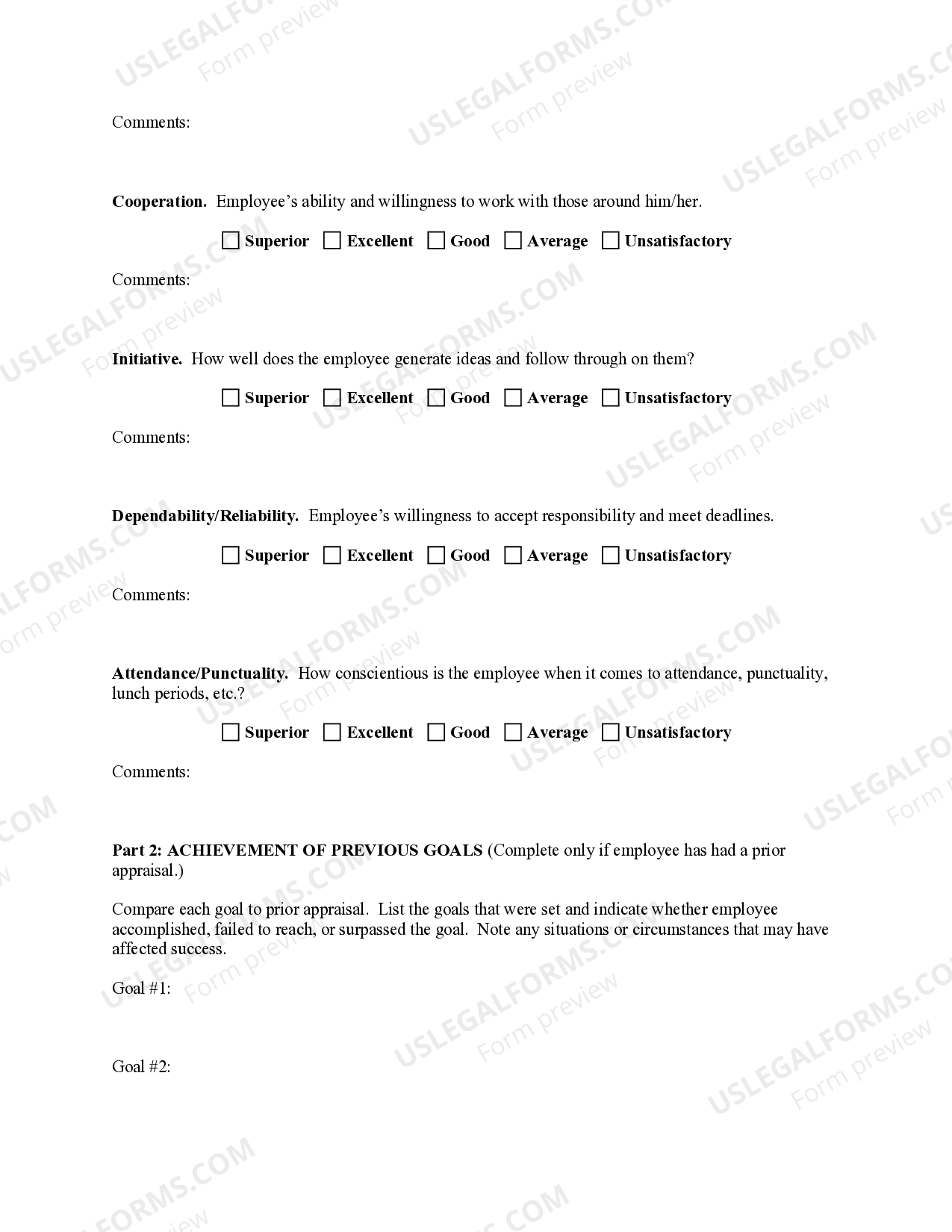 Minnesota Employee Evaluation Form for Technician - Employee Evaluation ...